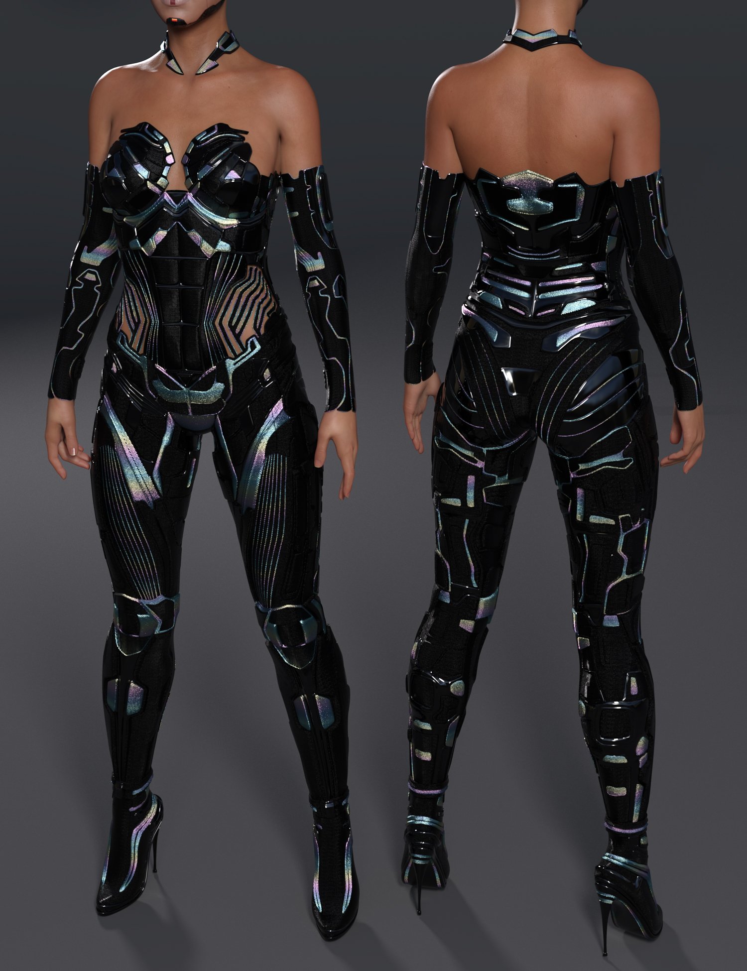 Virtual Celestial Add-On for Virtual Divine Outfit | Daz 3D