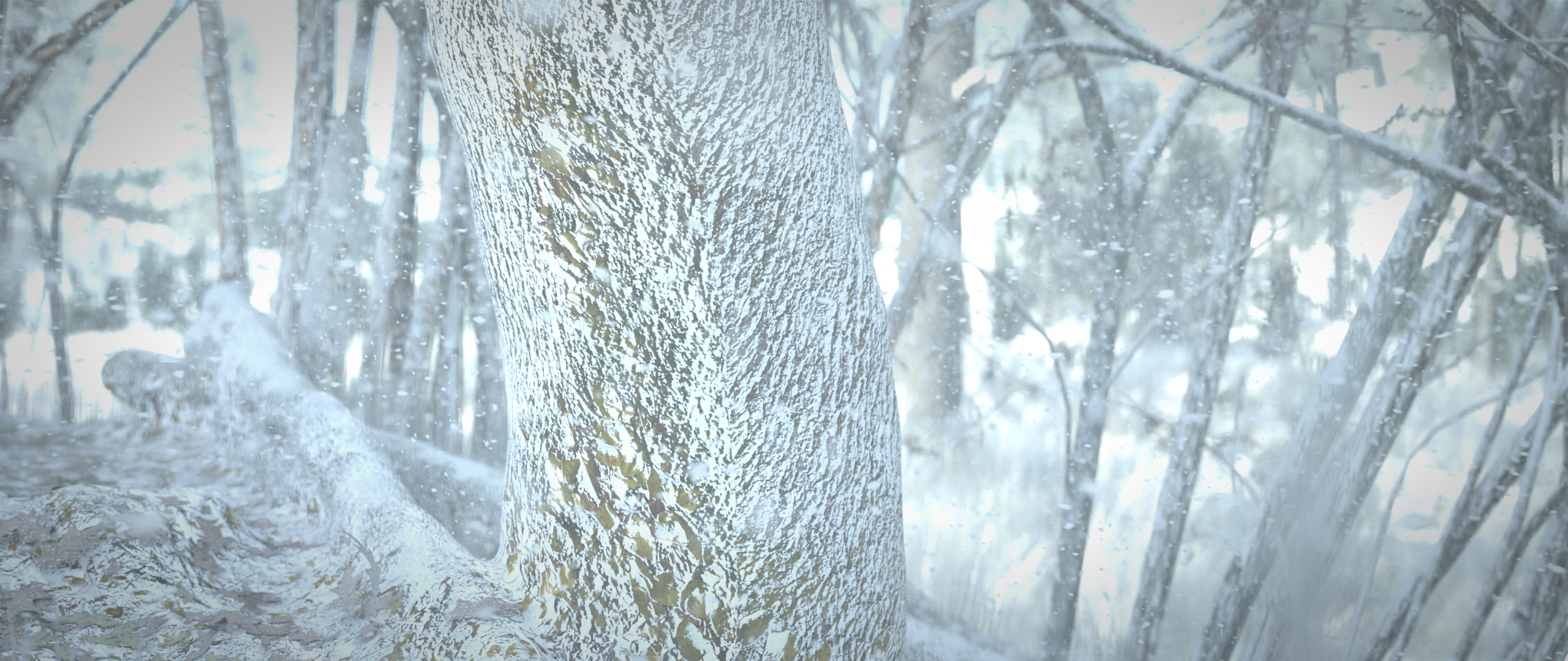 Fall Woods Vignette Winter Add-On | Daz 3D