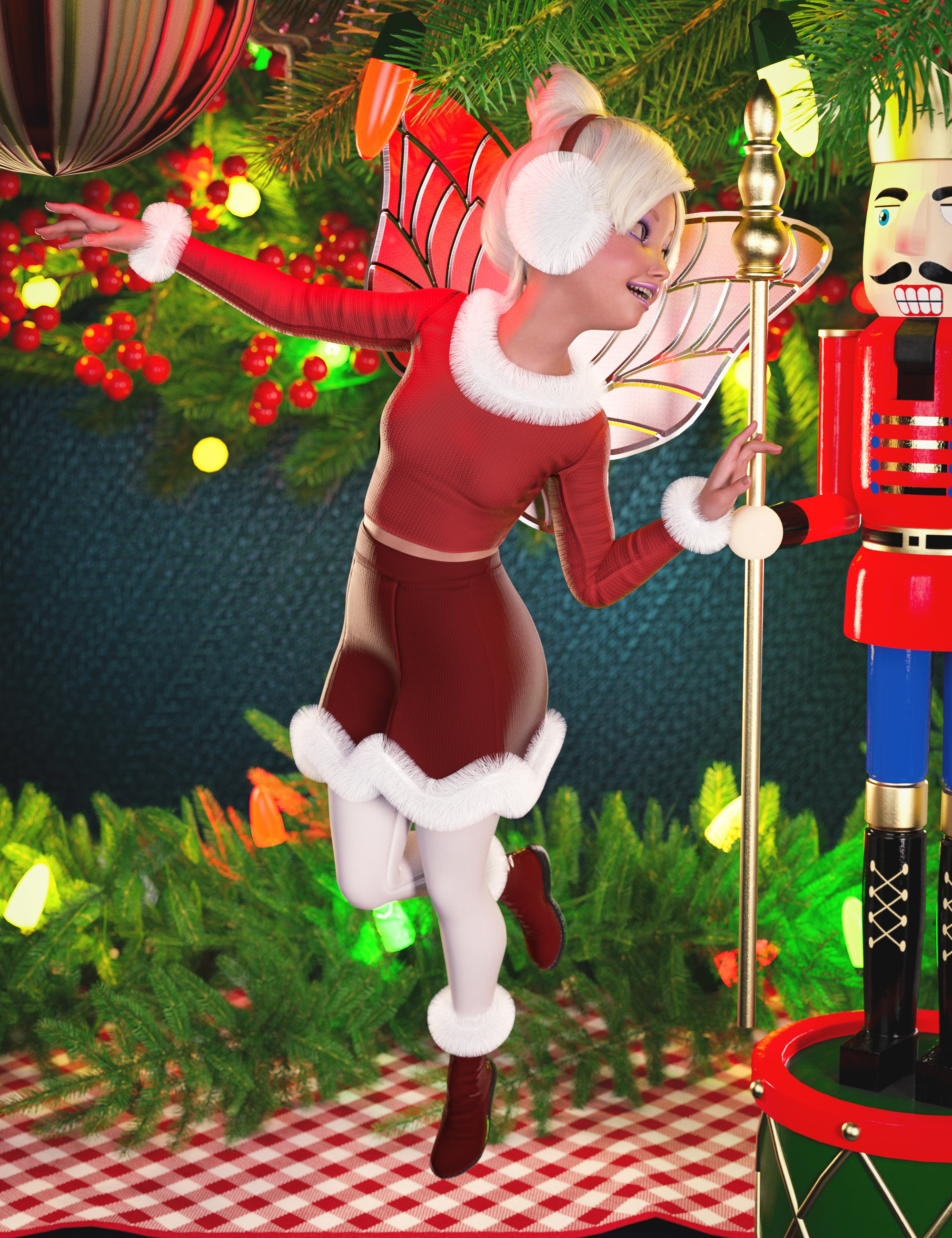 Pixie Winter Outfit For Genesis 9 Daz 3d