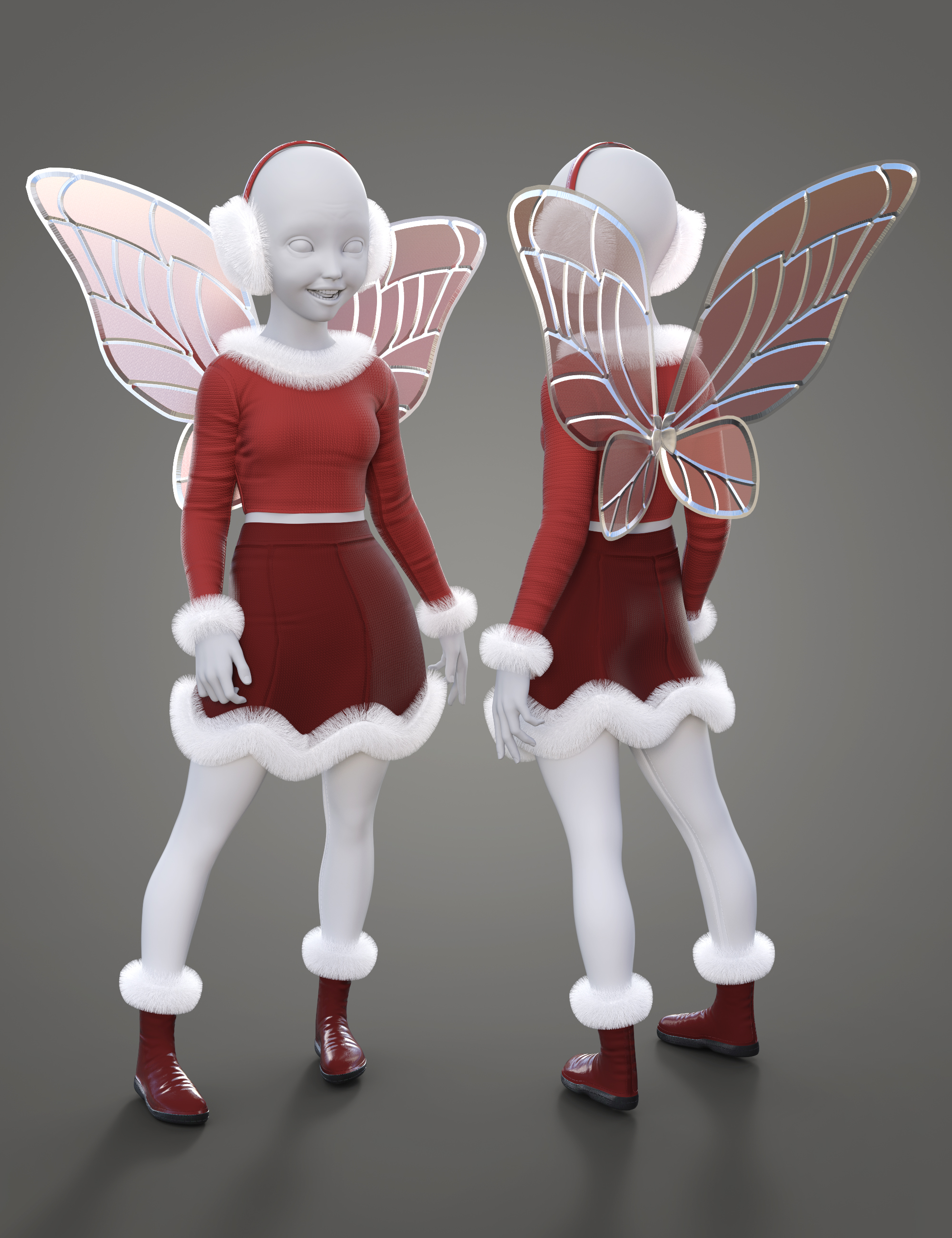 Pixie Winter Outfit for Genesis 9 | Daz 3D
