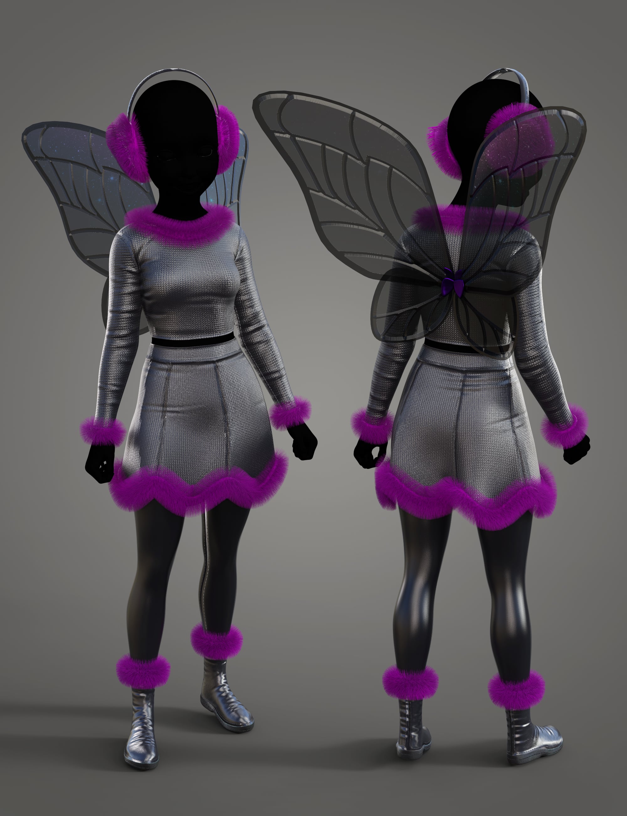 Pixie Winter Outfit for Genesis 9 | Daz 3D