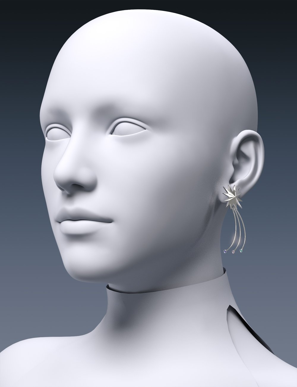 First Star on the Right Earrings for Genesis 9 | Daz 3D