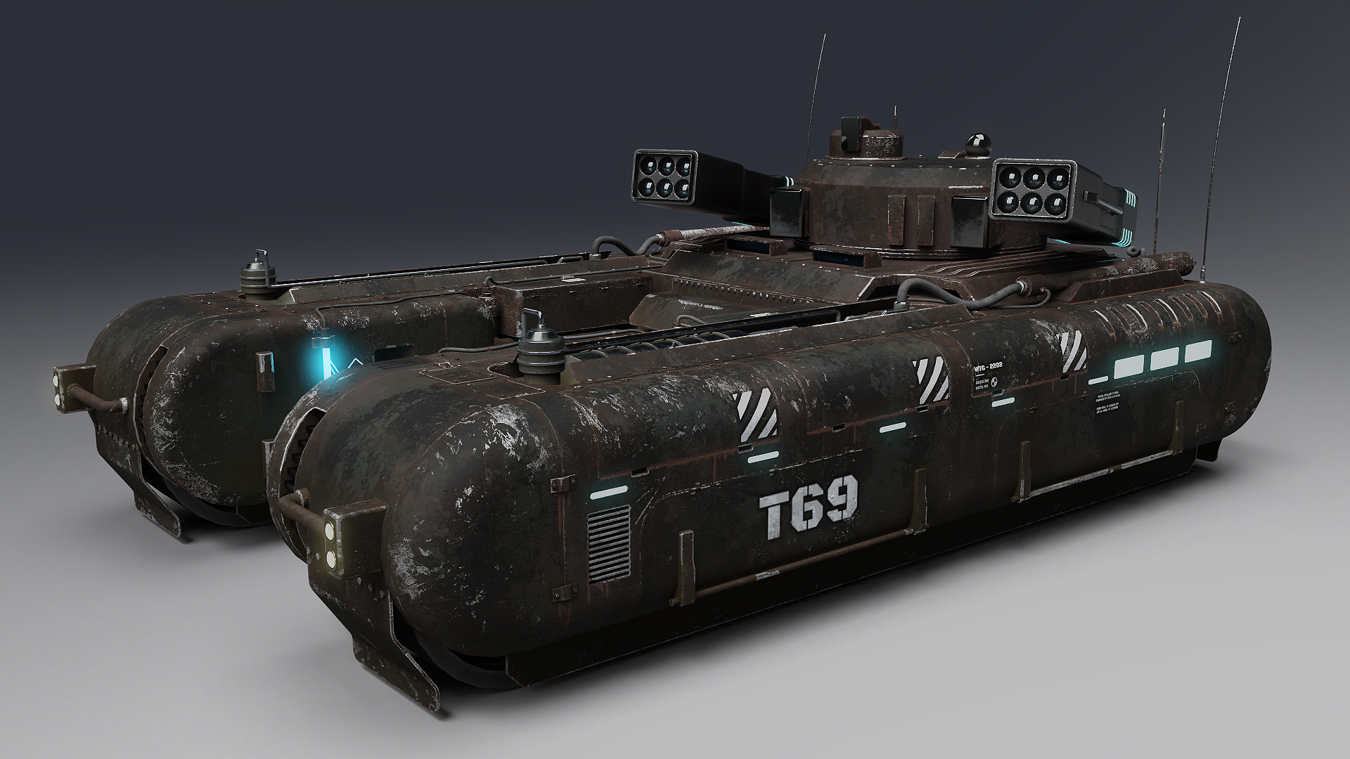 Sci-Fi Military Tank T69 | Daz 3D