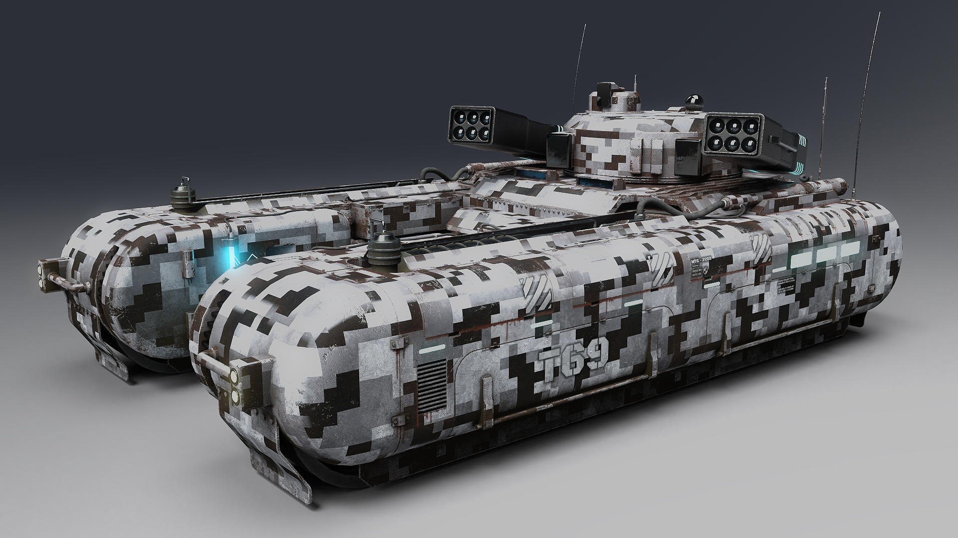 Sci-Fi Military Tank T69 | Daz 3D