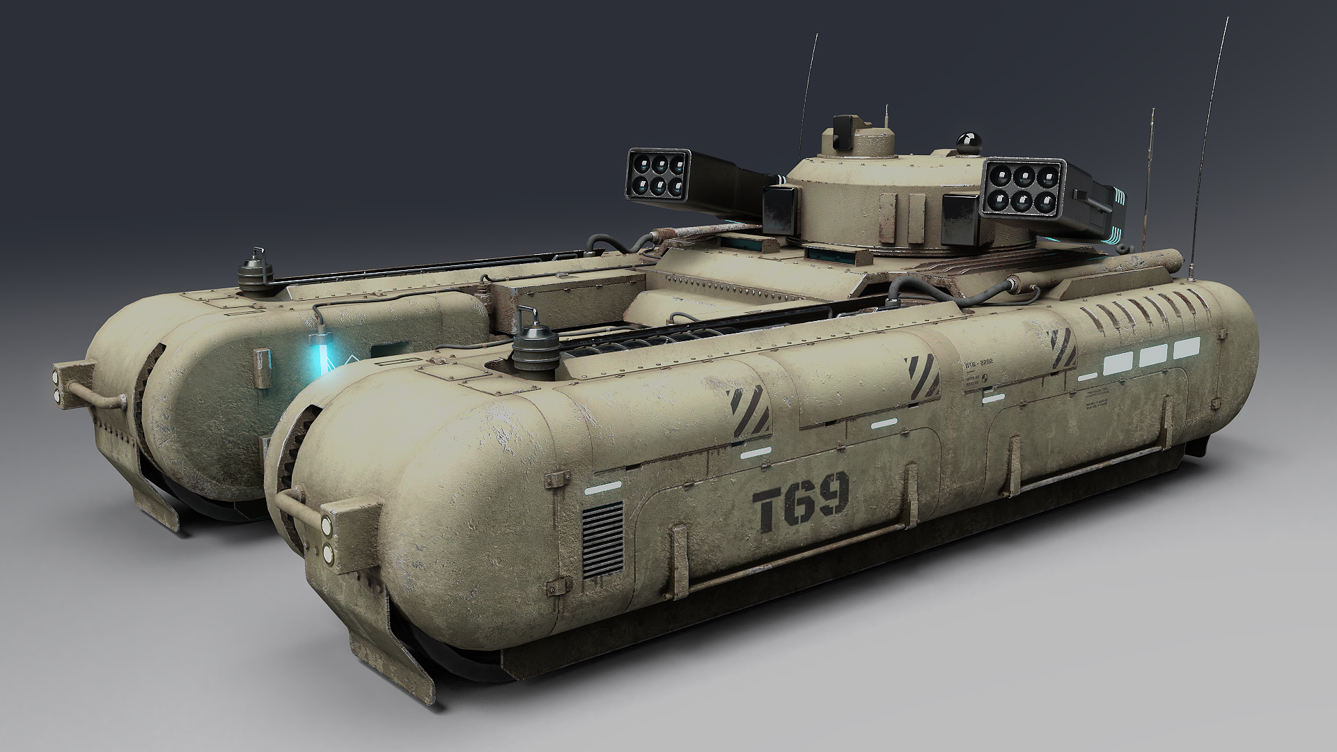 Sci-Fi Military Tank T69 | Daz 3D