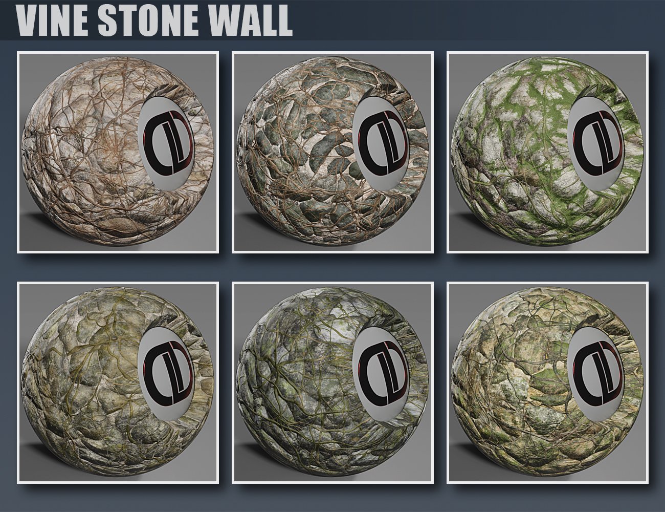 DD PBR Stone Wall Shaders for Iray Vol 1 | Daz 3D