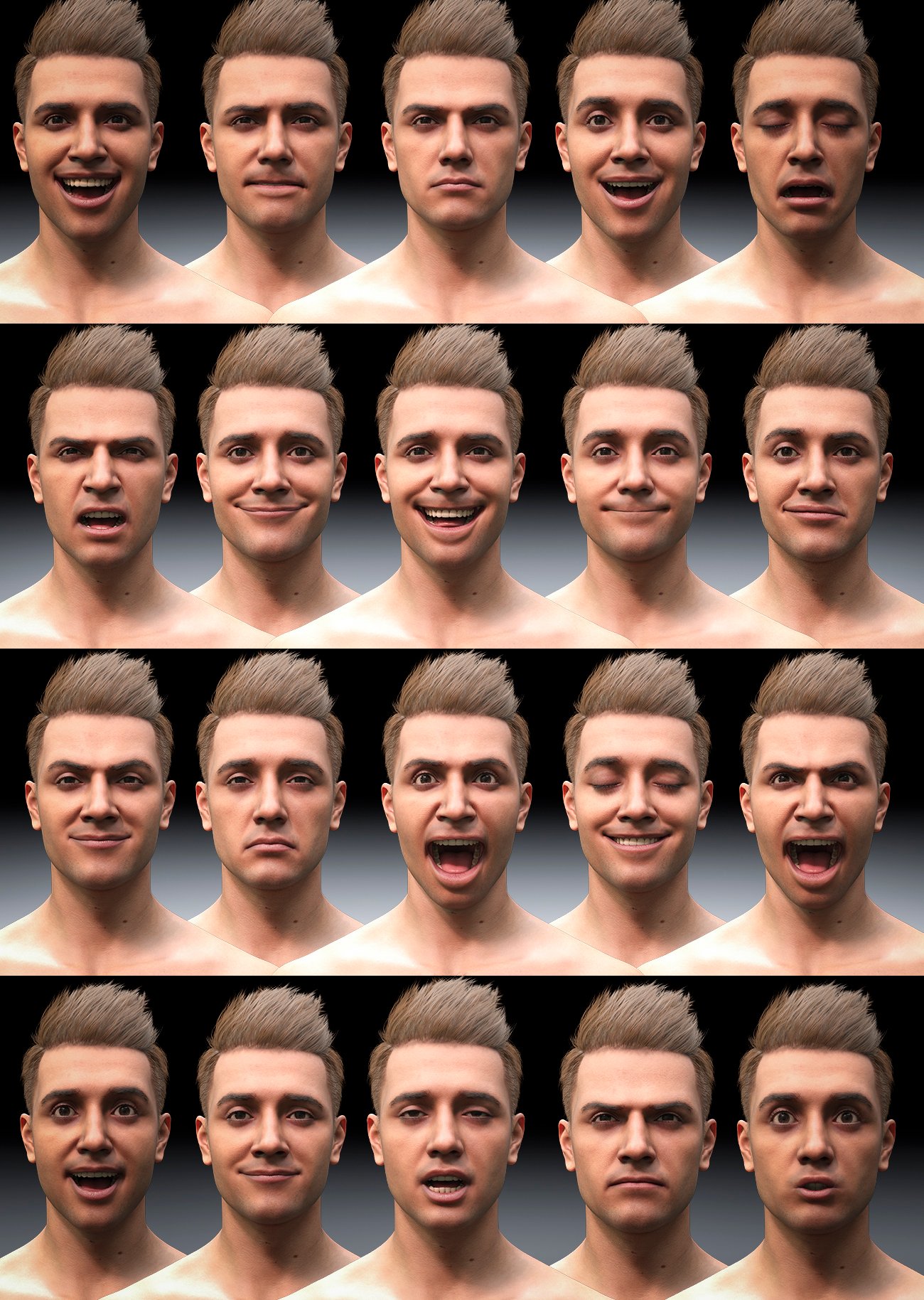 M3D Curious Expressions for Genesis 9 | Daz 3D