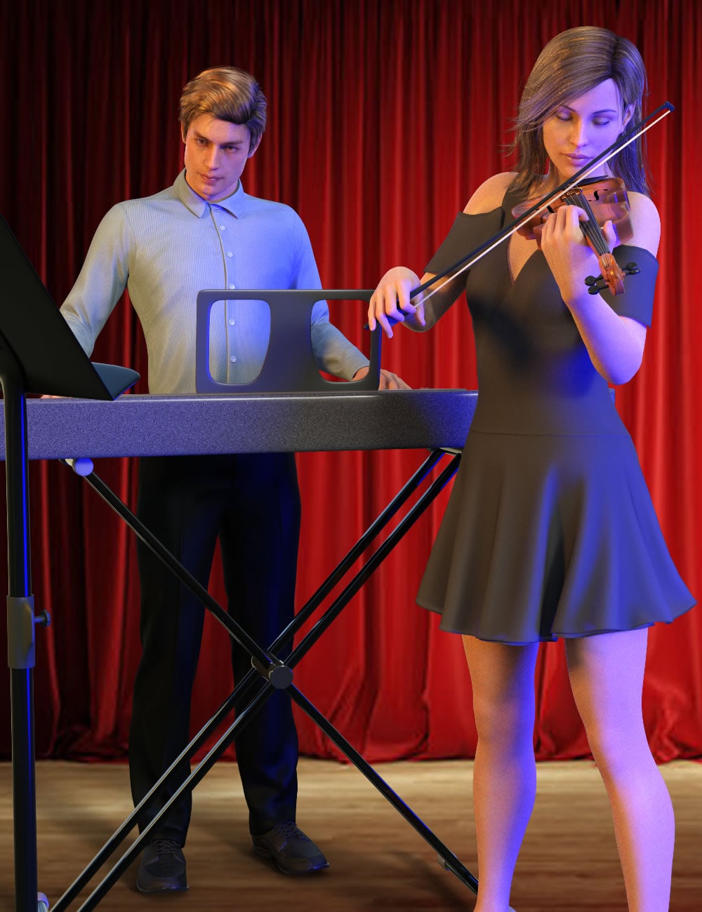 Hobby Props Music Poses for Genesis 8 | Daz 3D