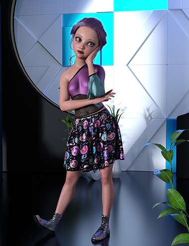 Poki for dForce Penney Outfit for Genesis 9 | Daz 3D