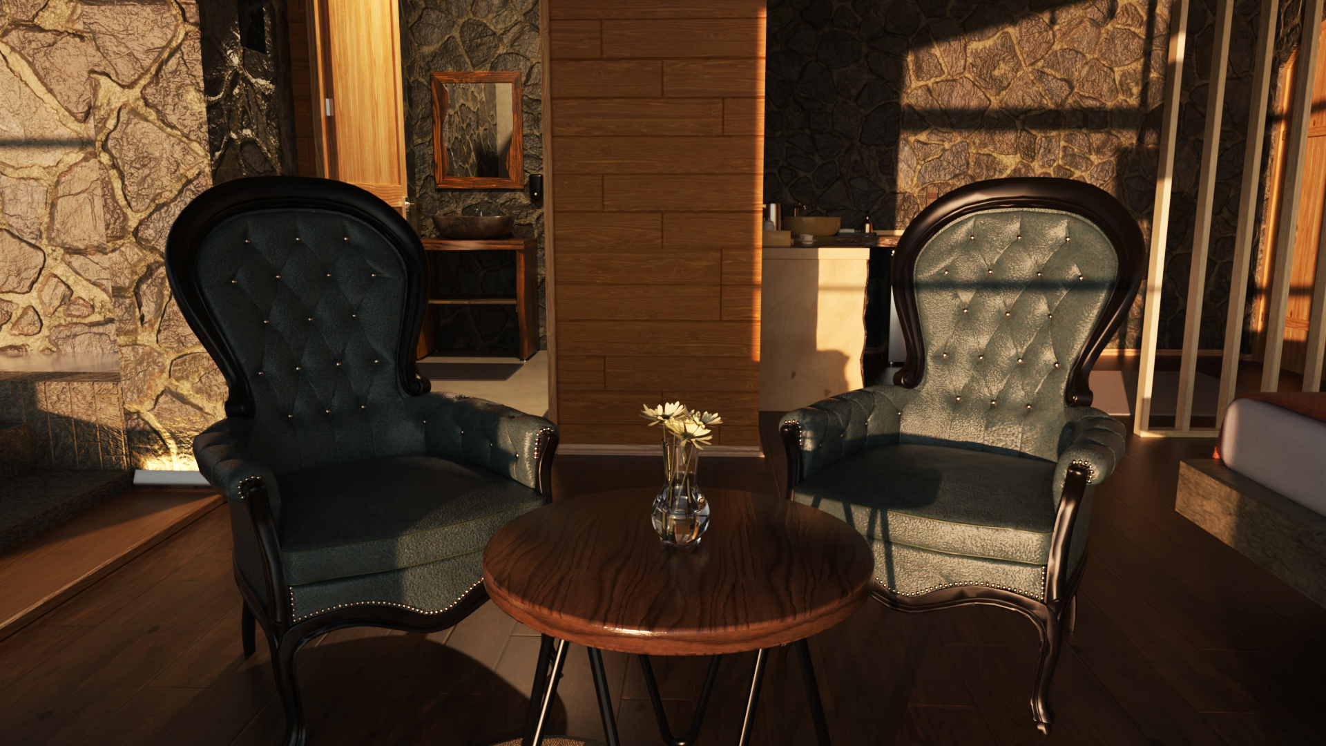 Luxury Stone House | Daz 3D
