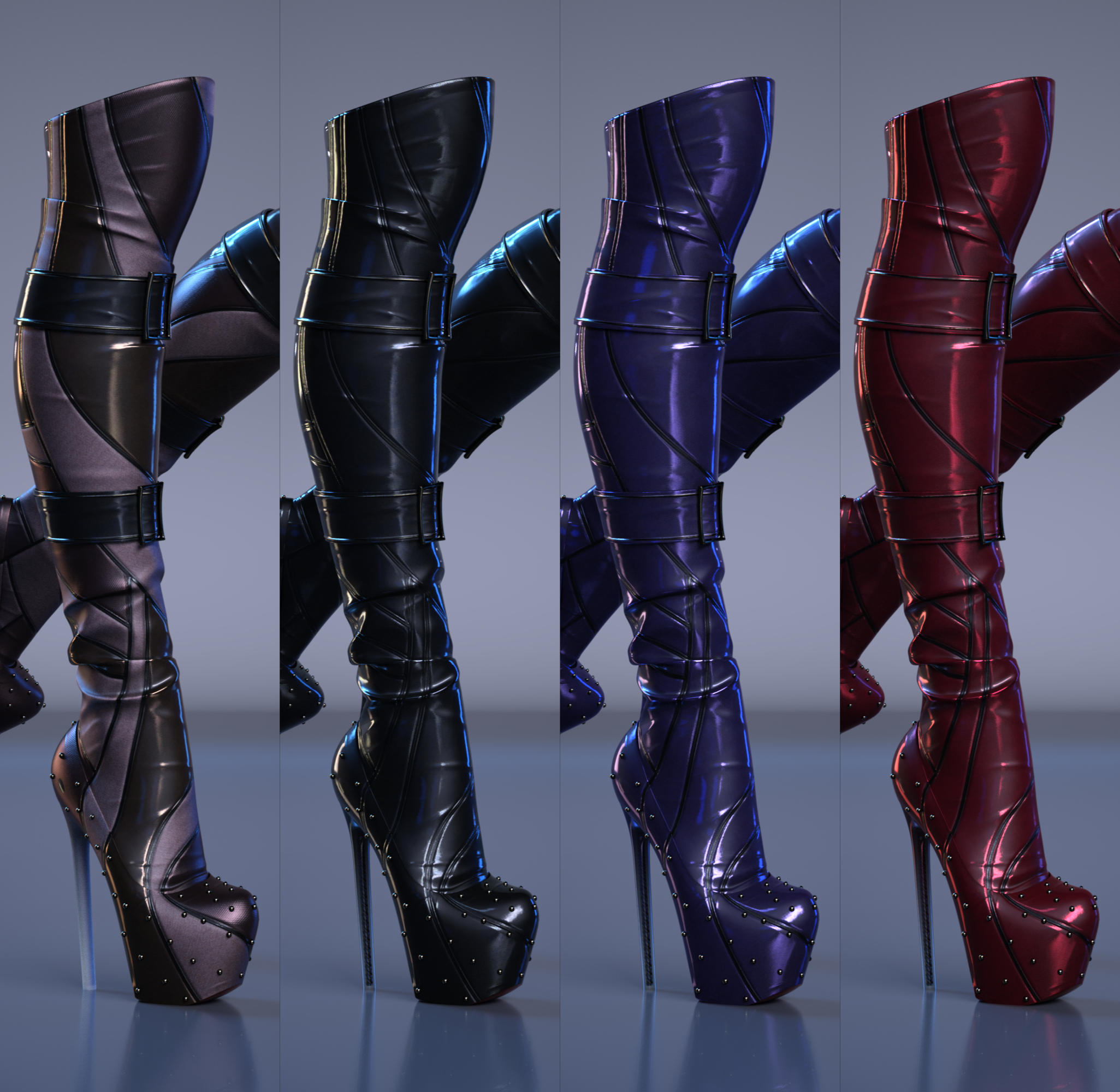 HM Zarinah Boots Add-On Textures | Daz 3D