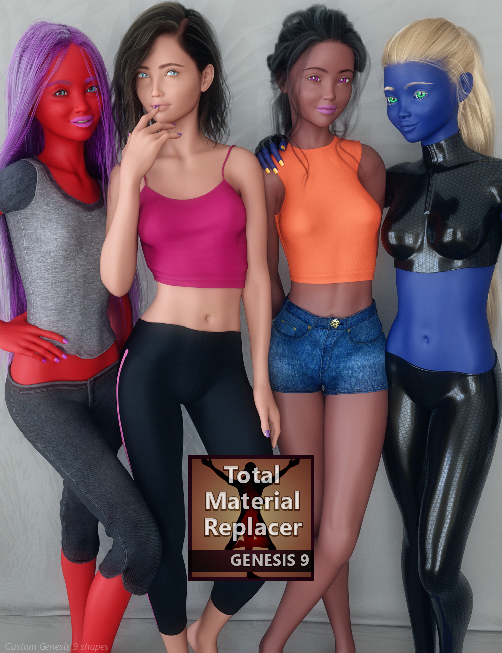 MMX Resource Saver Shaders Collection for Genesis 9 and Iray | Daz 3D