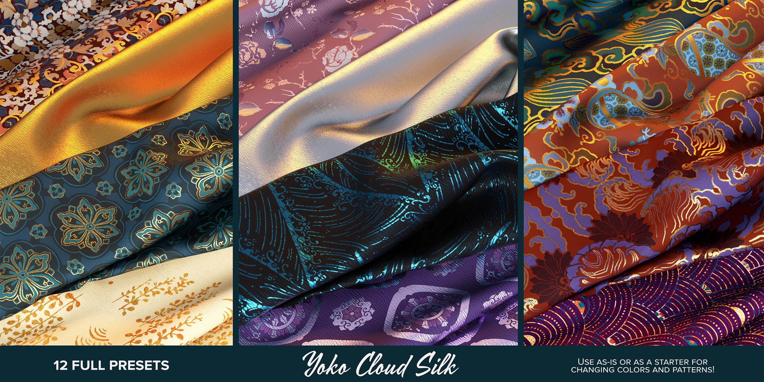 Ultra Shaders: Japanese Fabrics | Daz 3D