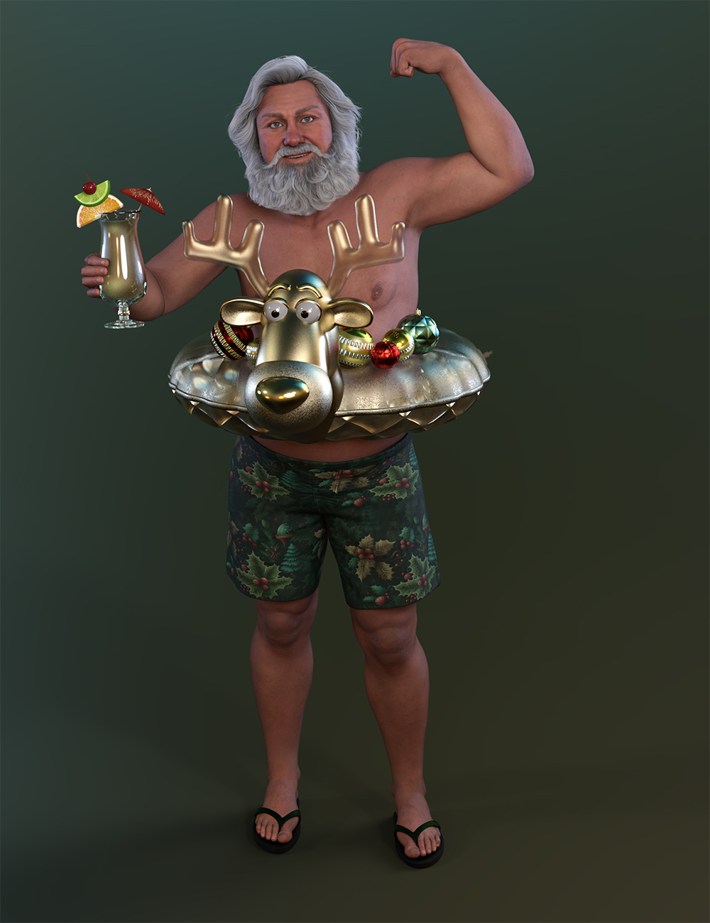 dForce Summer Santa for Genesis 9 | Daz 3D