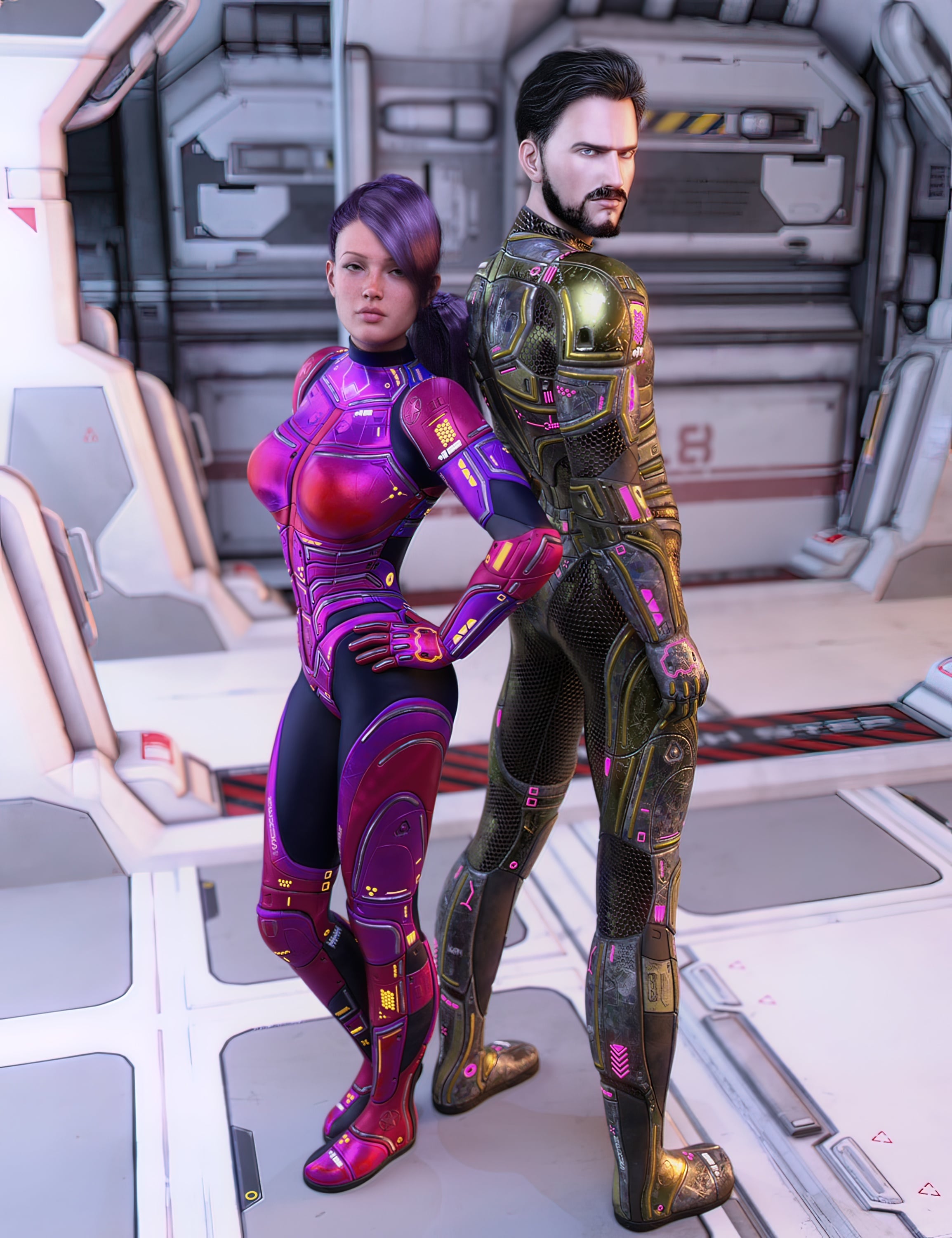 ZK Sci-Fi Suit 03 for Genesis 8, 8.1, and 9 | Daz 3D