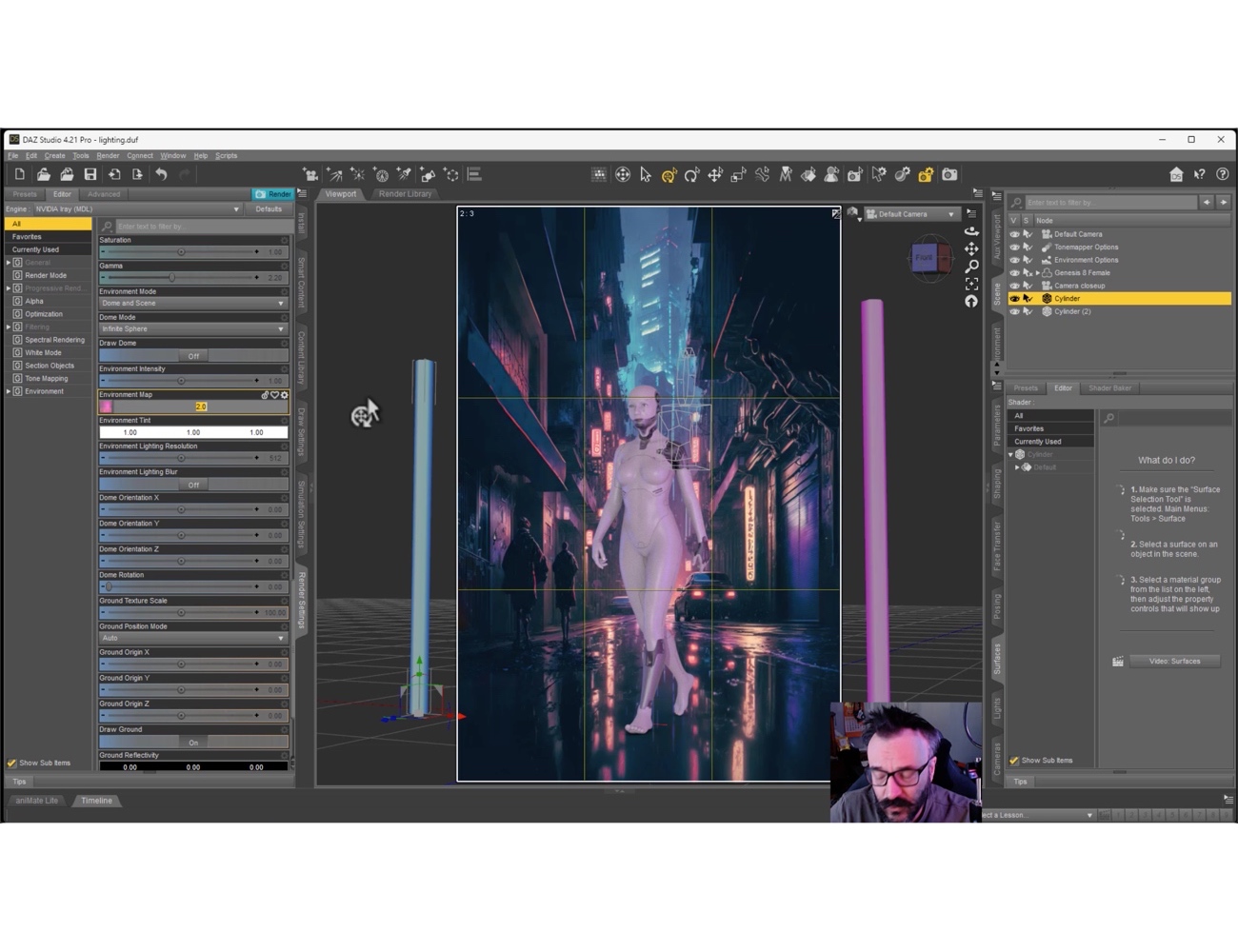Mastering Cyberpunk Lighting Environments in Daz Studio and Photoshop ...