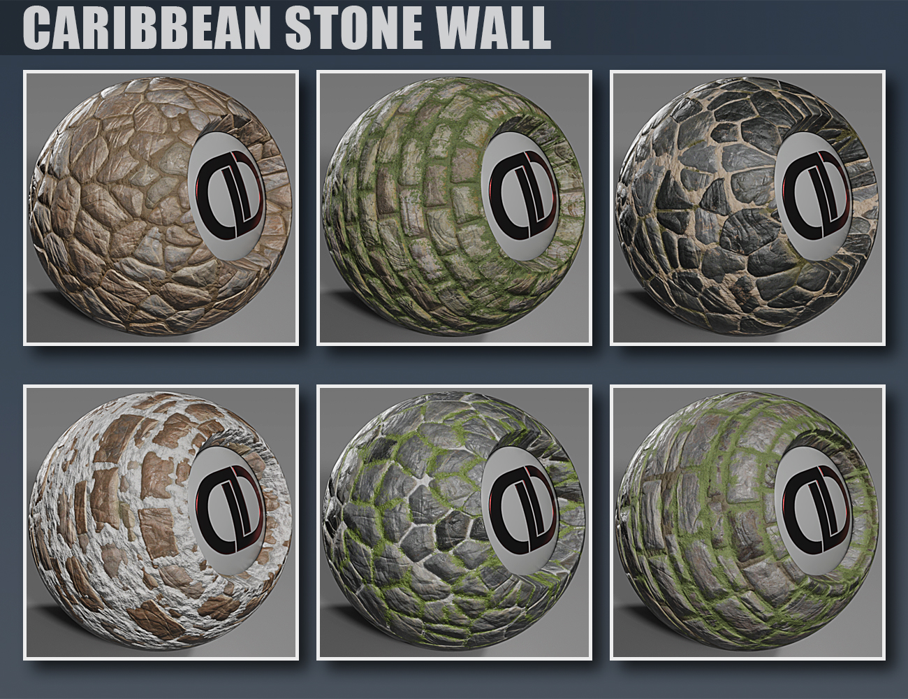 DD PBR Stone Wall Shaders for Iray Vol 2 | Daz 3D