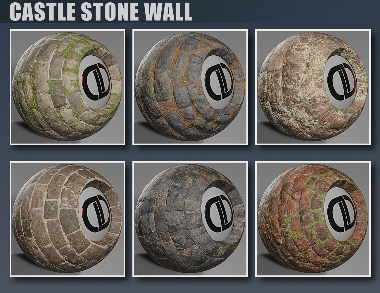 DD PBR Stone Wall Shaders for Iray Vol 2 | Daz 3D