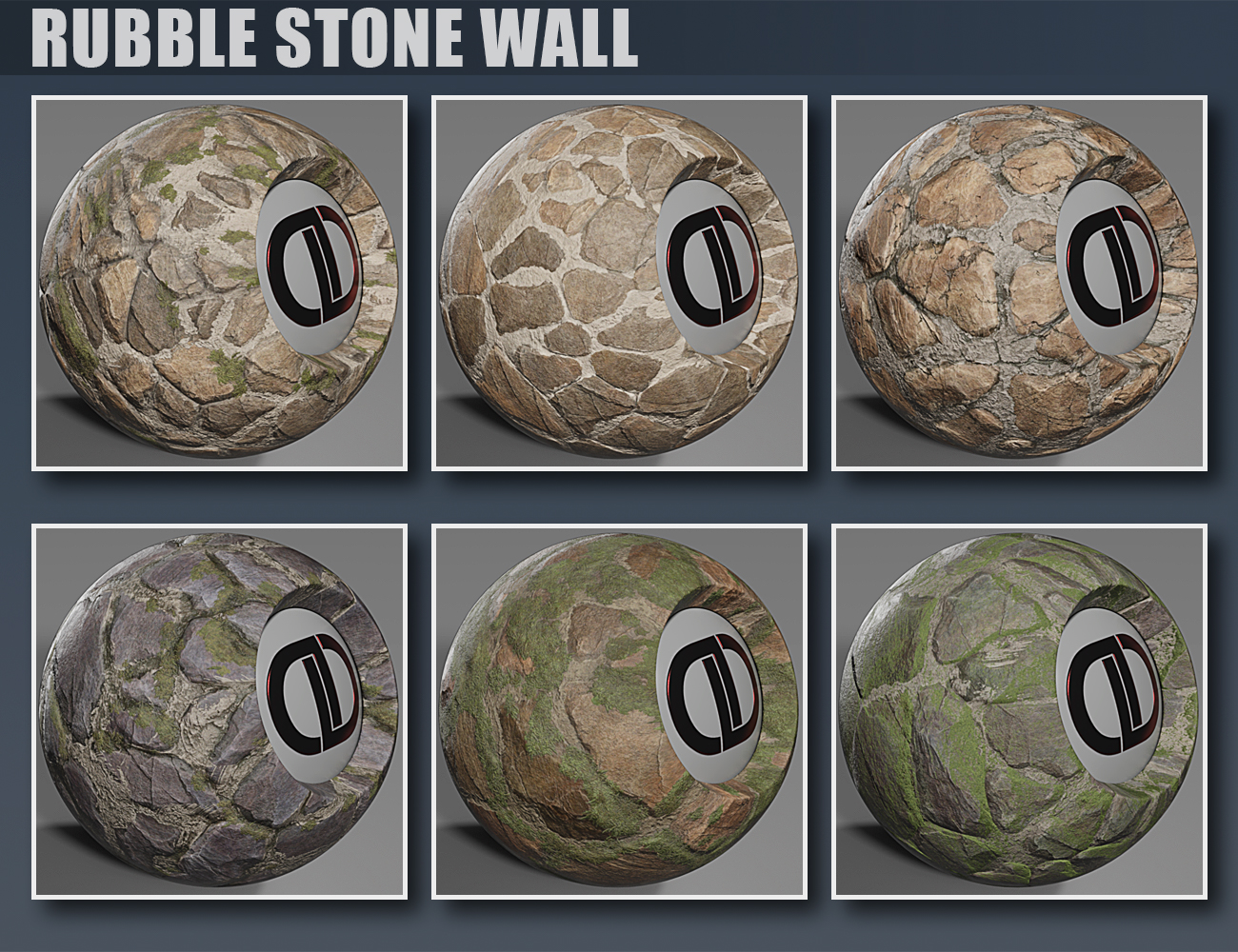 DD PBR Stone Wall Shaders for Iray Vol 2 | Daz 3D