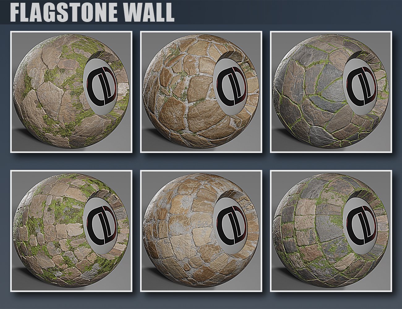 DD PBR Stone Wall Shaders for Iray Vol 3 | Daz 3D