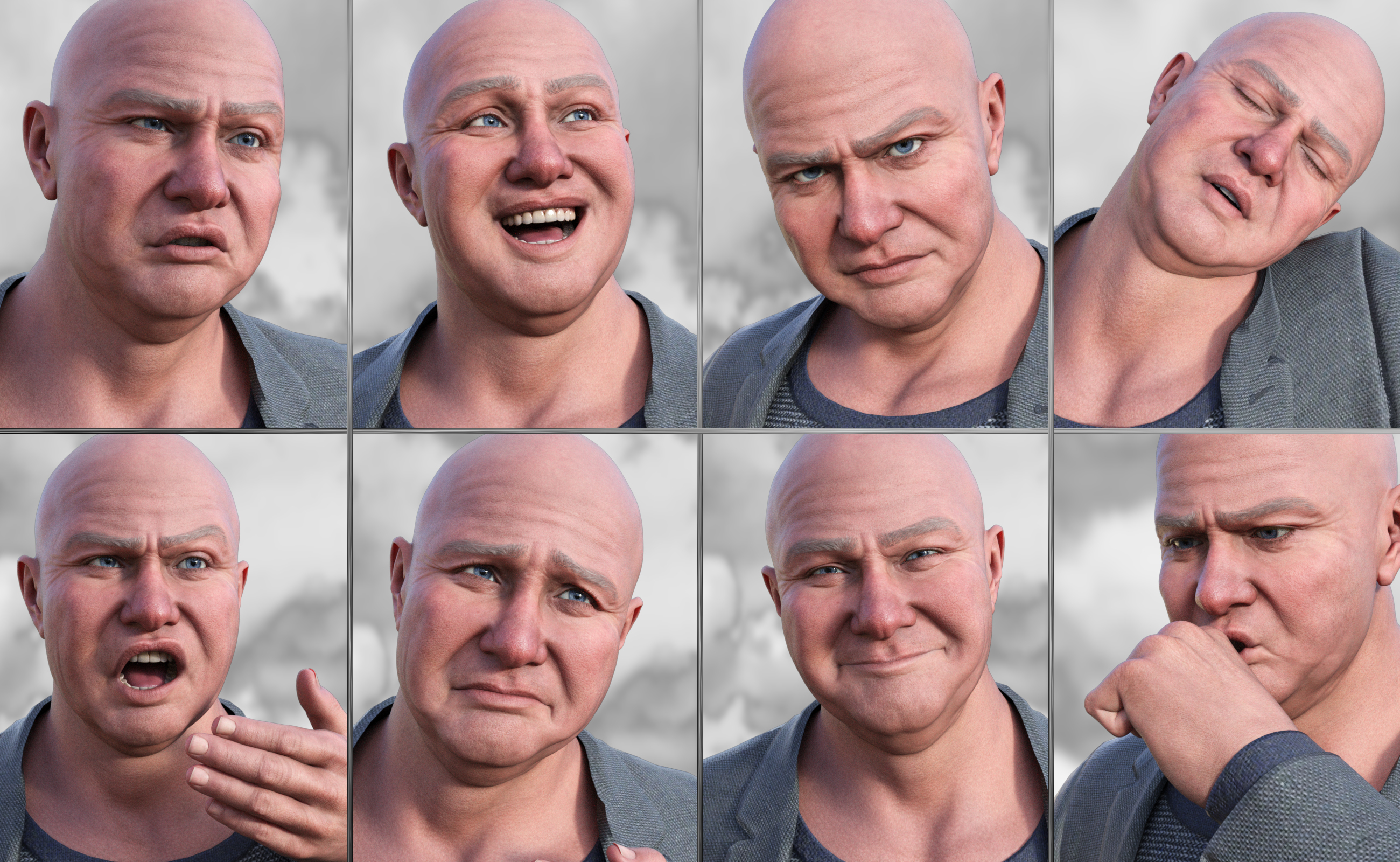 JW The Sir Expressions for Nikolai 9 | Daz 3D