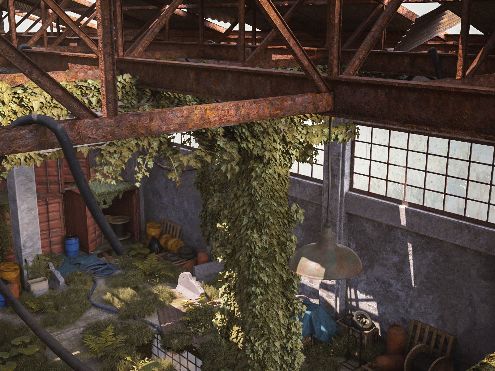Rusty Warehouse - Modular | Daz 3D