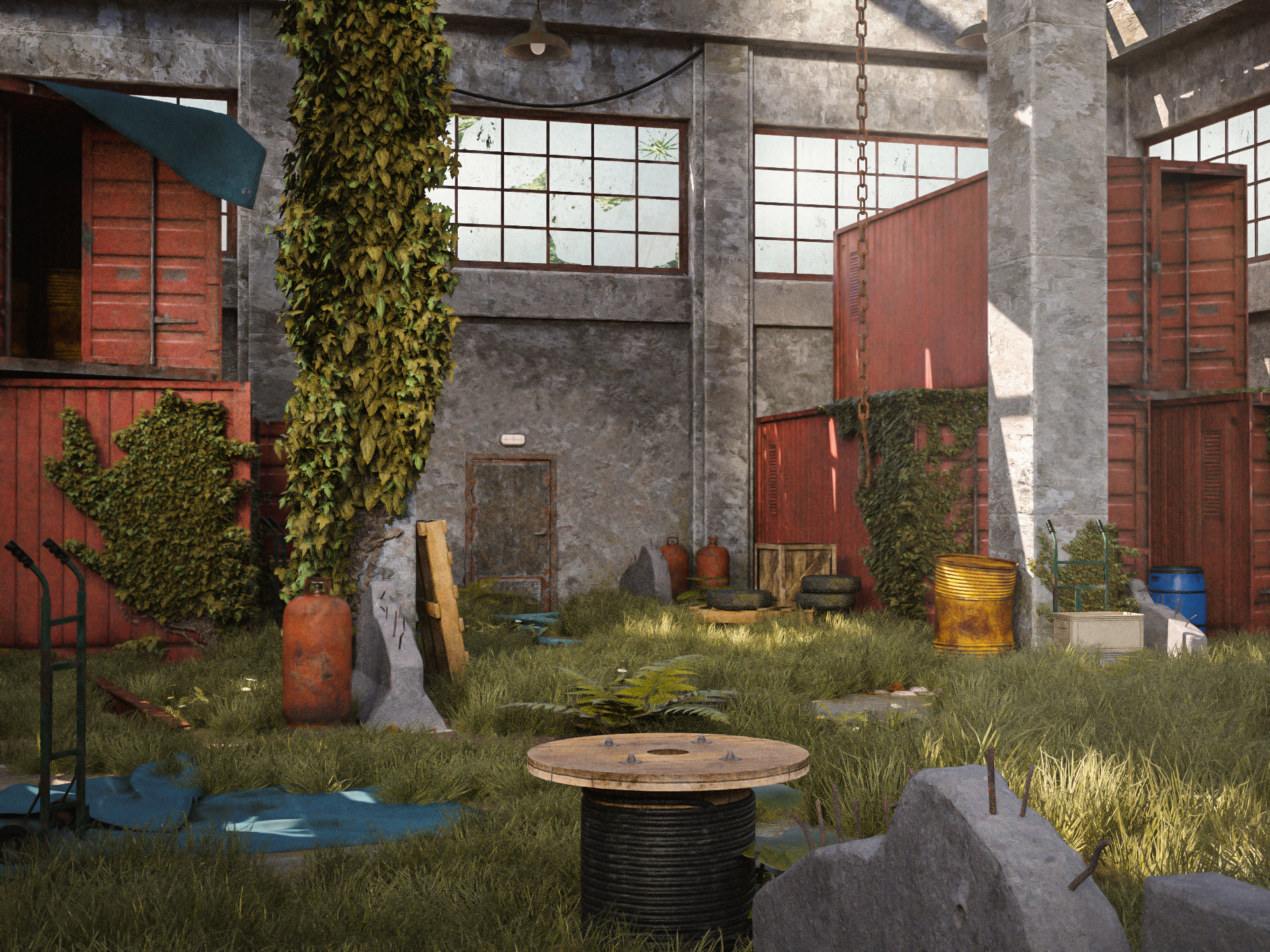 Rusty Warehouse - Modular | Daz 3D