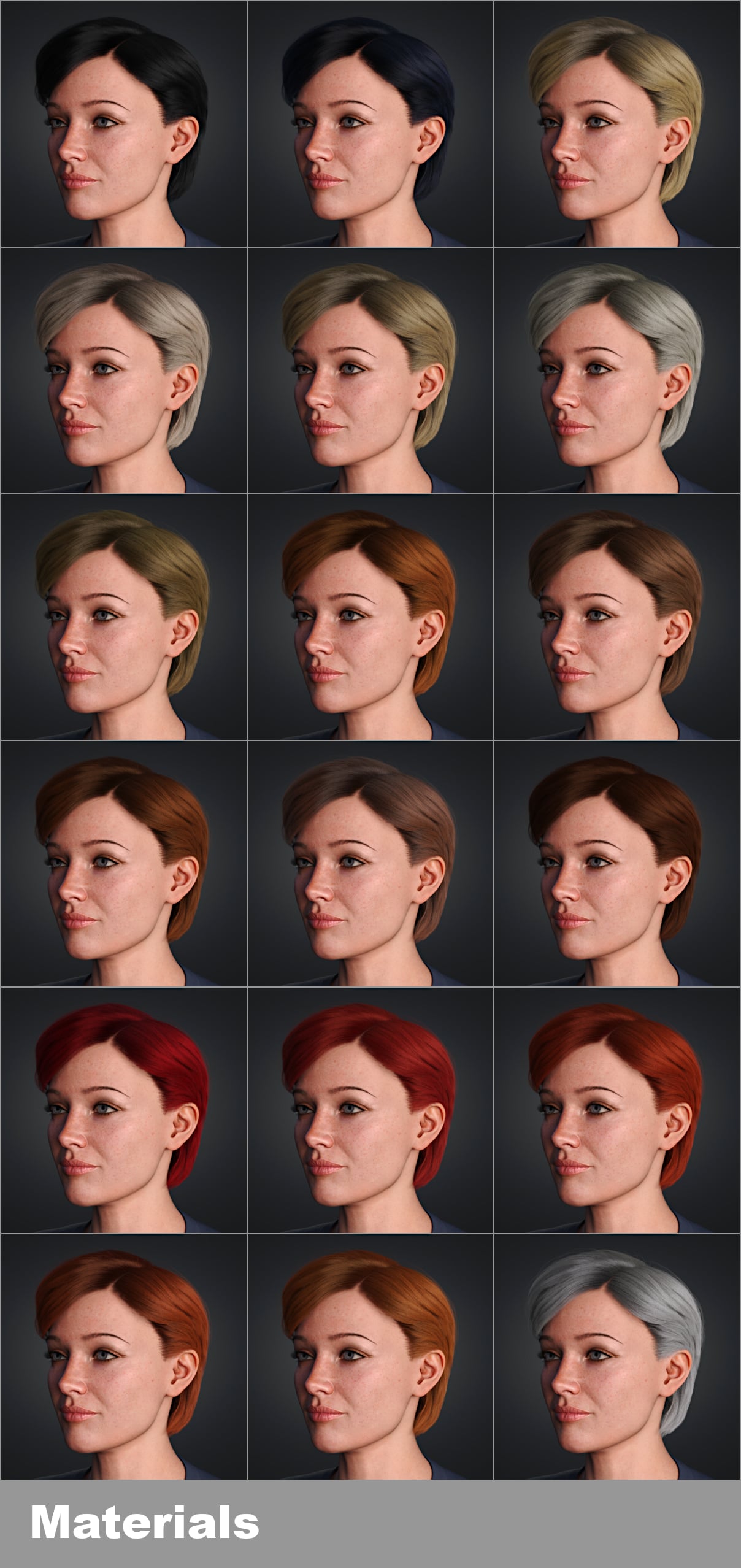 Inga Hair for Genesis 9 | Daz 3D