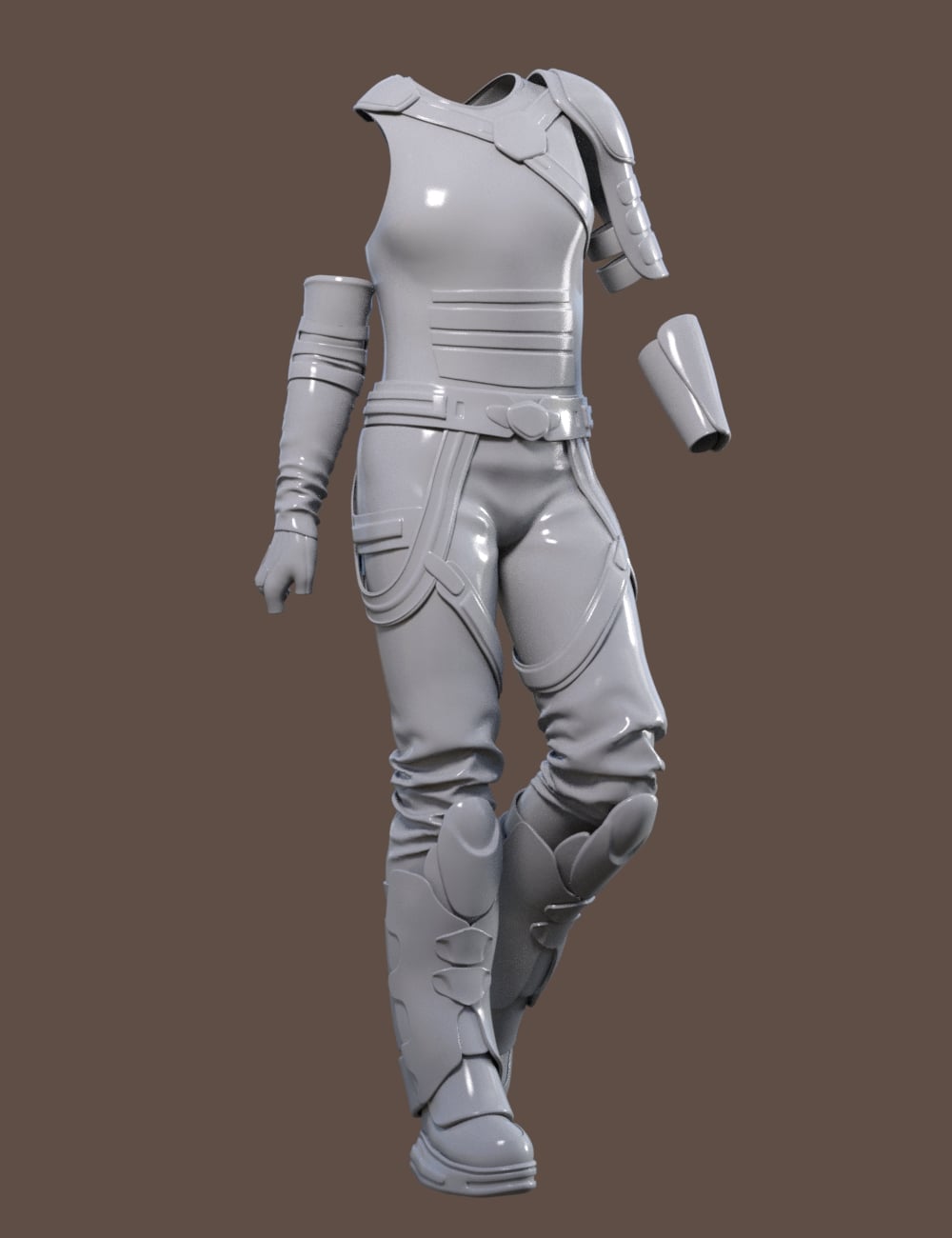 Desert Guard Sci-Fi Outfit for Genesis 9 | Daz 3D