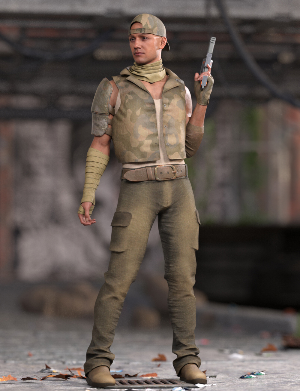 Desert Driver Sci-Fi Outfit for Genesis 9 | Daz 3D