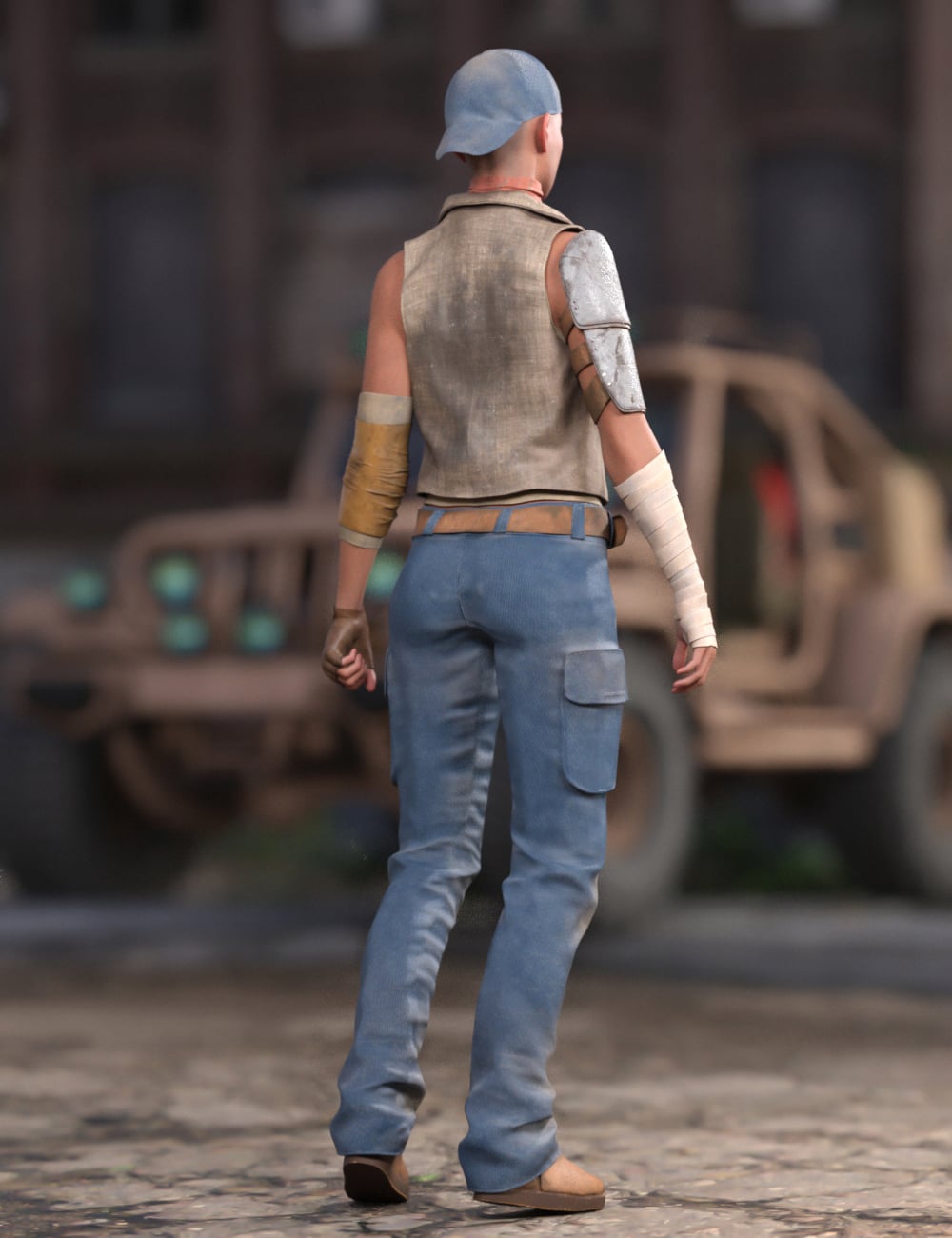 Desert Driver Sci-Fi Outfit for Genesis 9 | Daz 3D