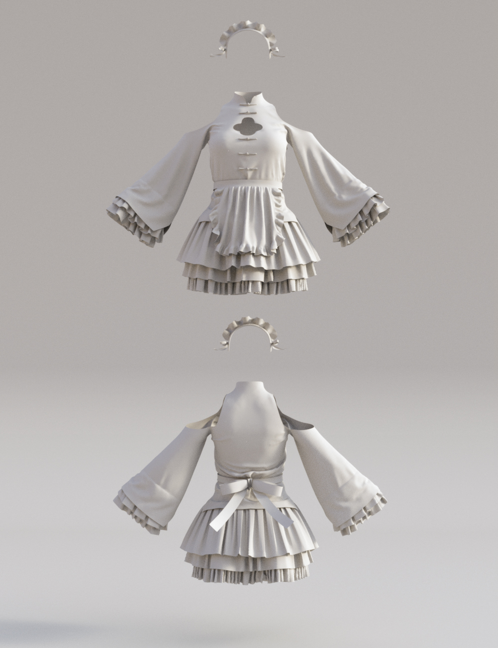dForce MKTG Maid Outfit for Genesis 8.1 Females and Genesis 9 | Daz 3D