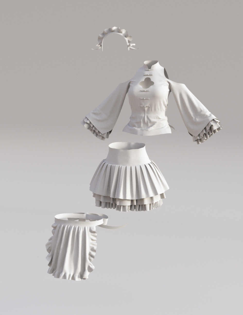 dForce MKTG Maid Outfit for Genesis 8.1 Females and Genesis 9 | Daz 3D