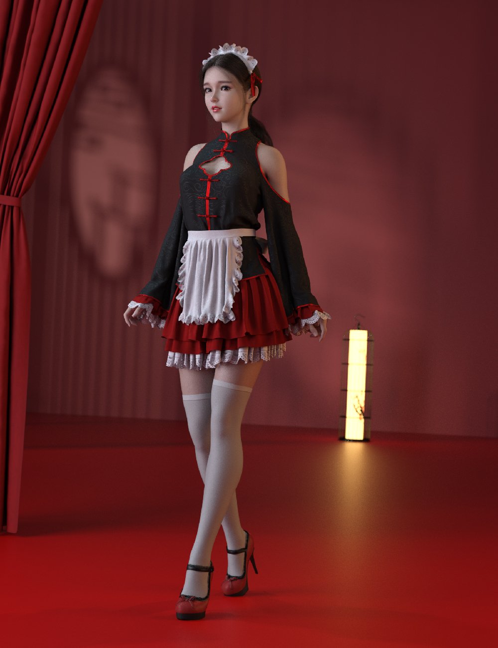 Dforce Mktg Maid Outfit For Genesis 8 1 Females And Genesis 9 Daz 3d