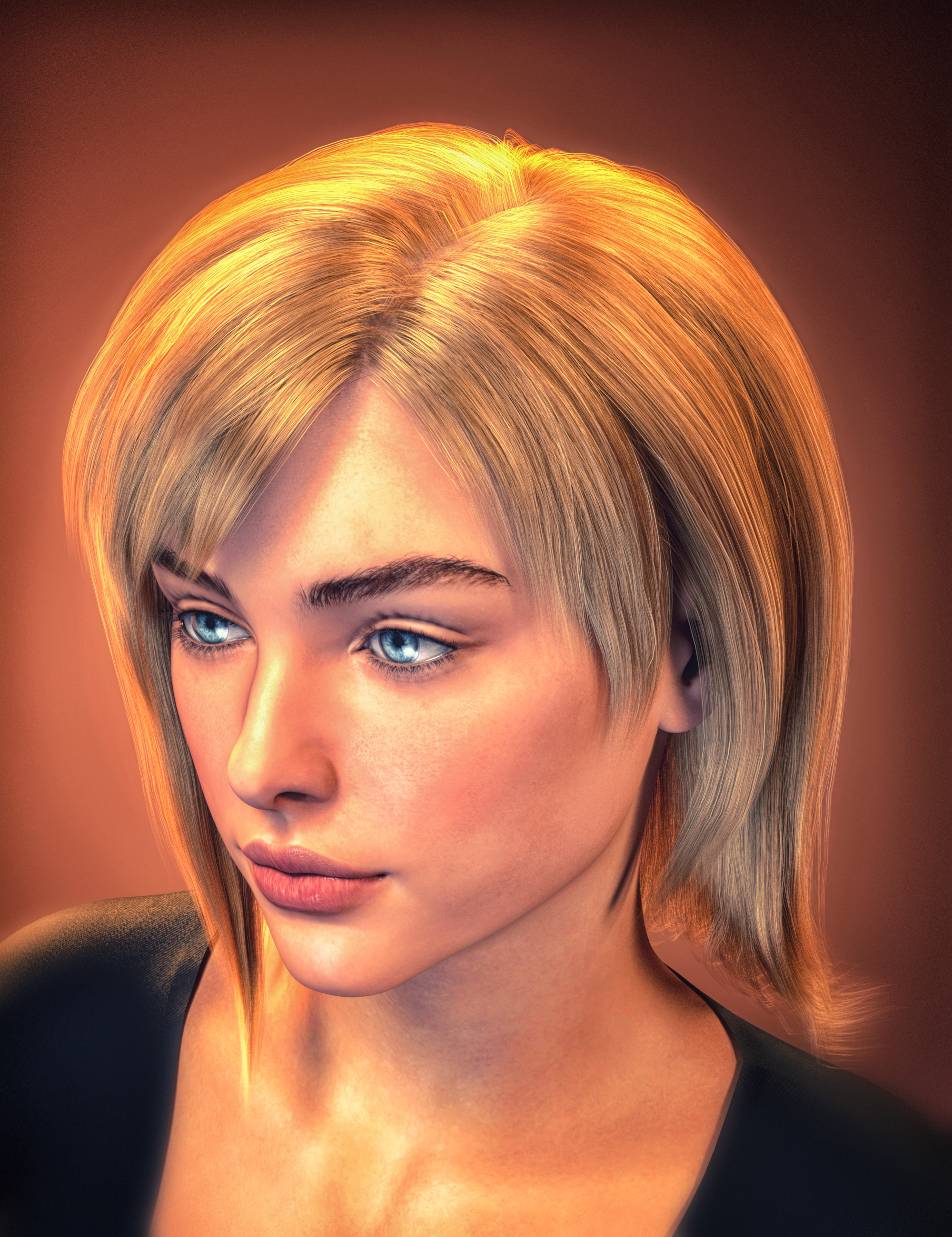 FE Students Model Hair for Genesis 8 and 8.1 Female | Daz 3D