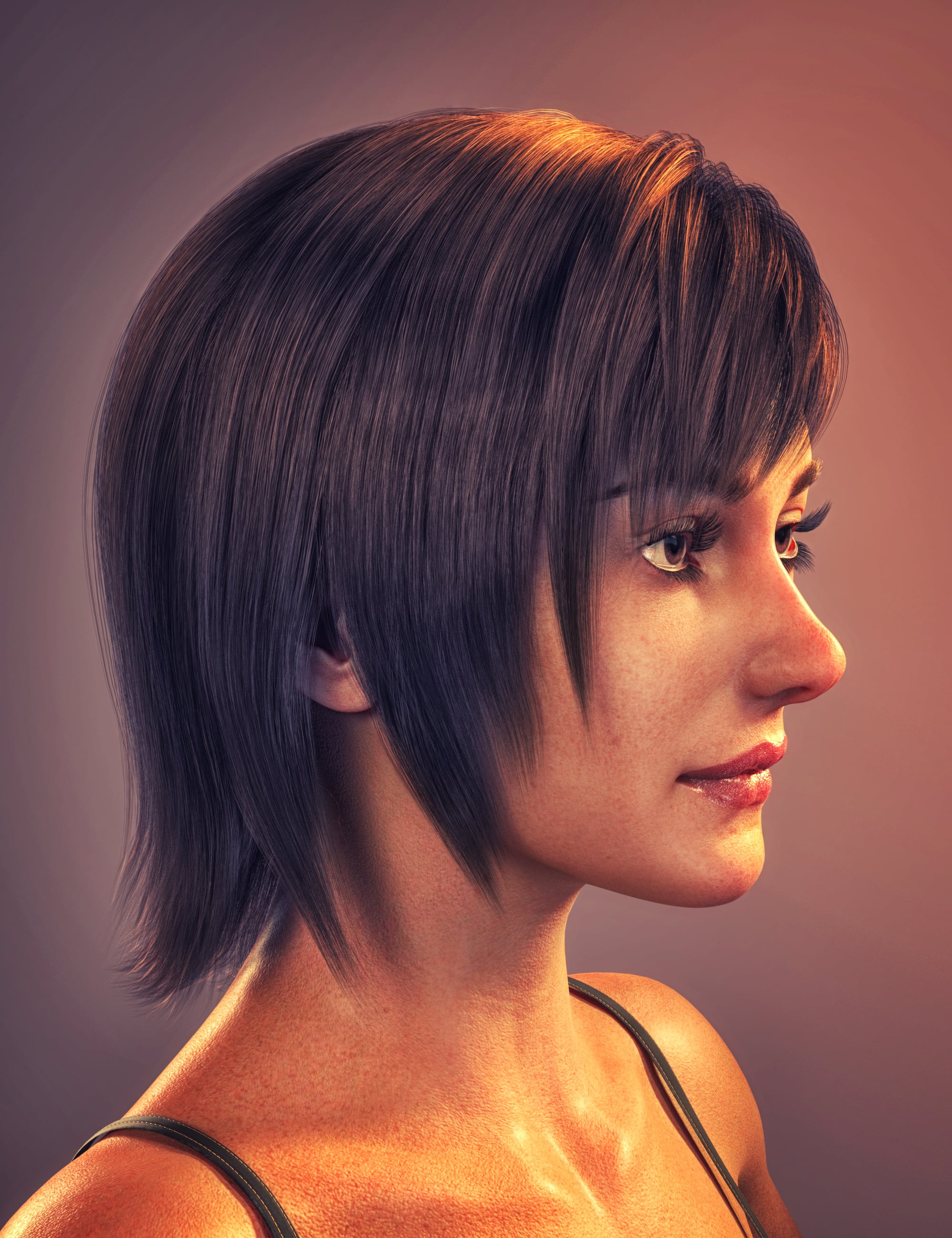 FE Students Model Hair for Genesis 8 and 8.1 Female | Daz 3D