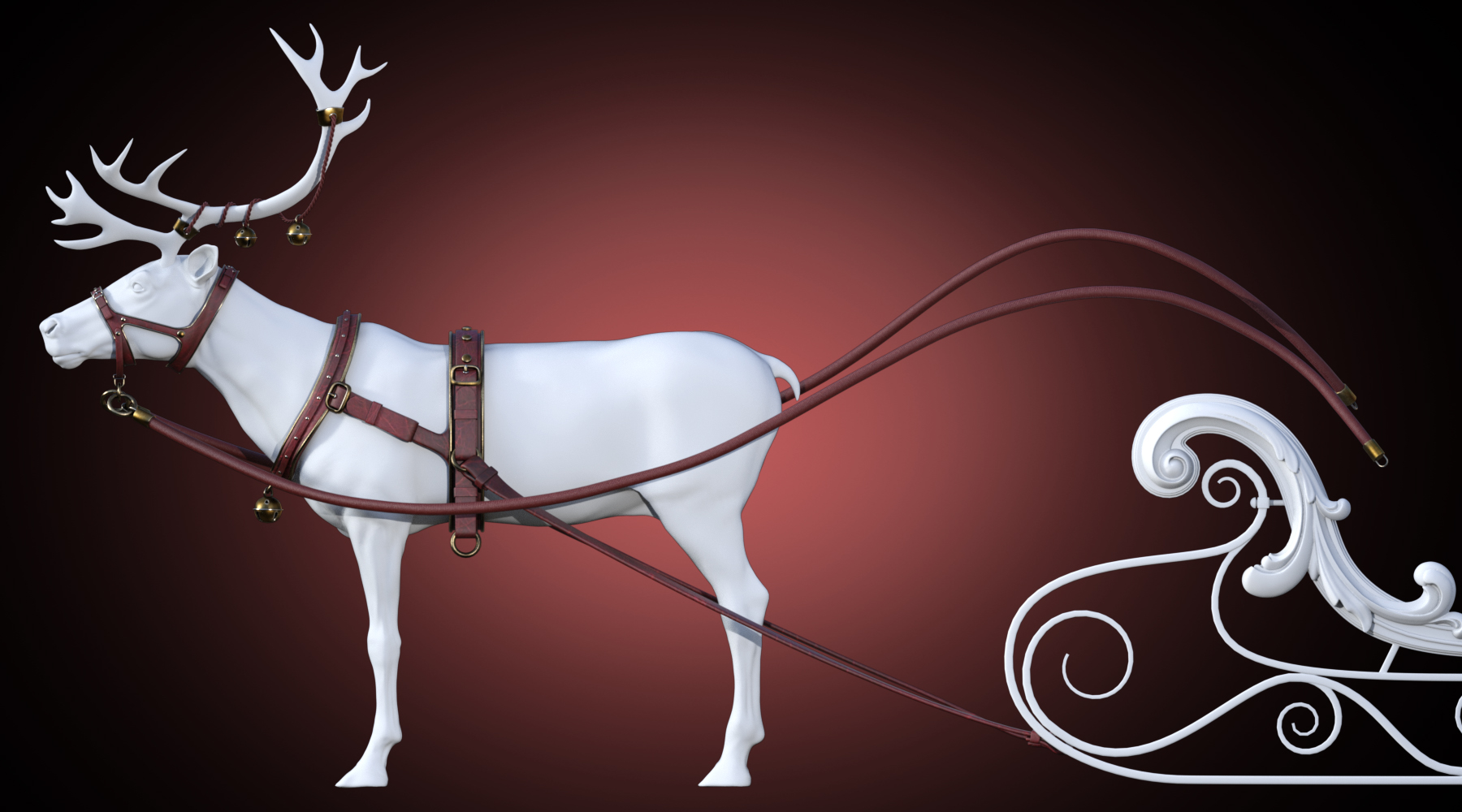 B.E.T.T.Y. Santa's Reindeer Reins | Daz 3D