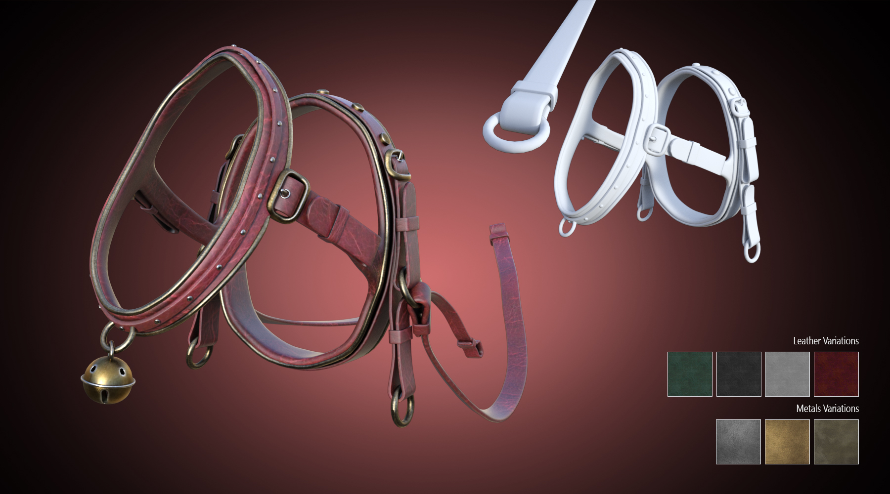 B.E.T.T.Y. Santa's Reindeer Reins | Daz 3D
