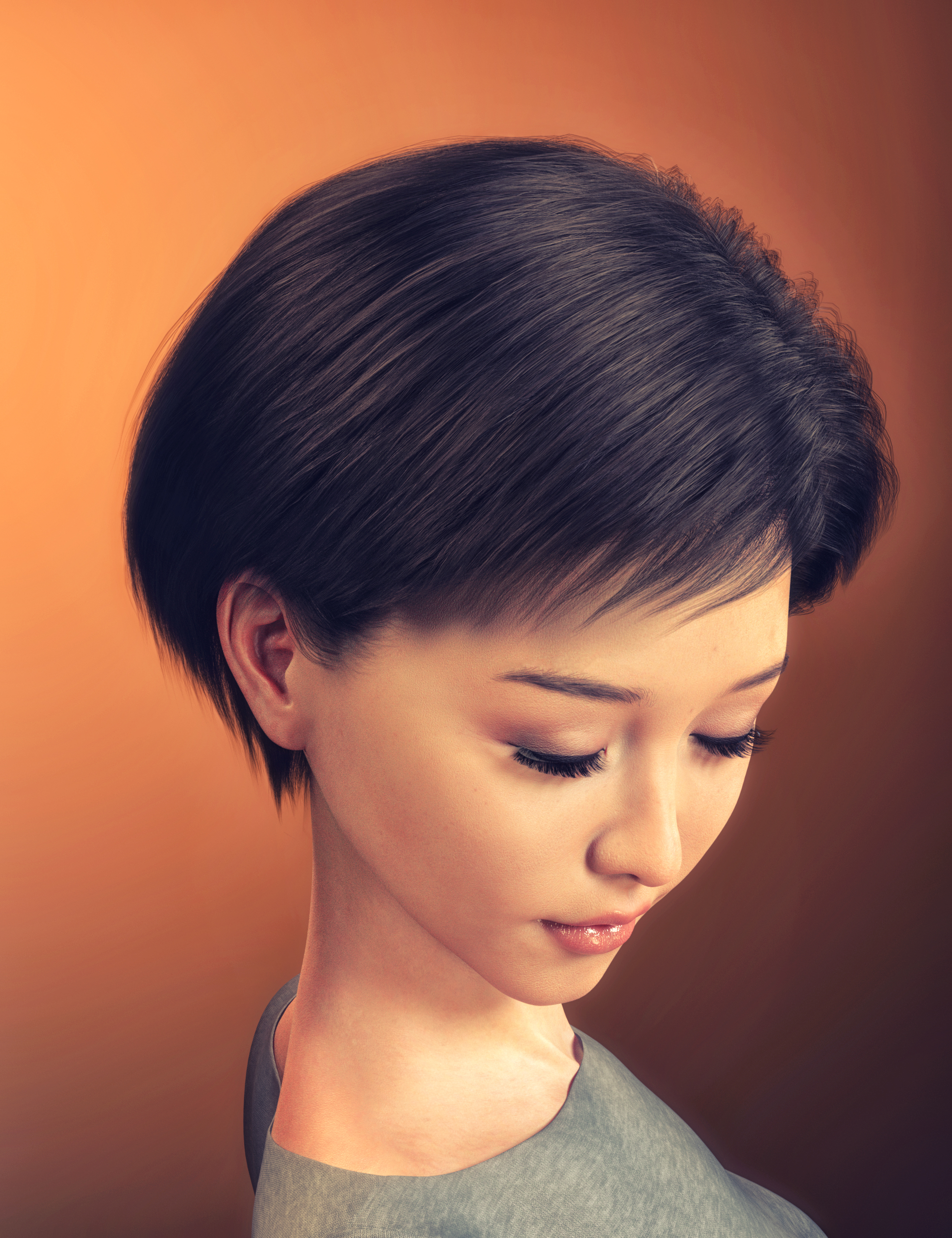 FE Female Host CN Hair for Genesis 8 and 8.1 Female | Daz 3D