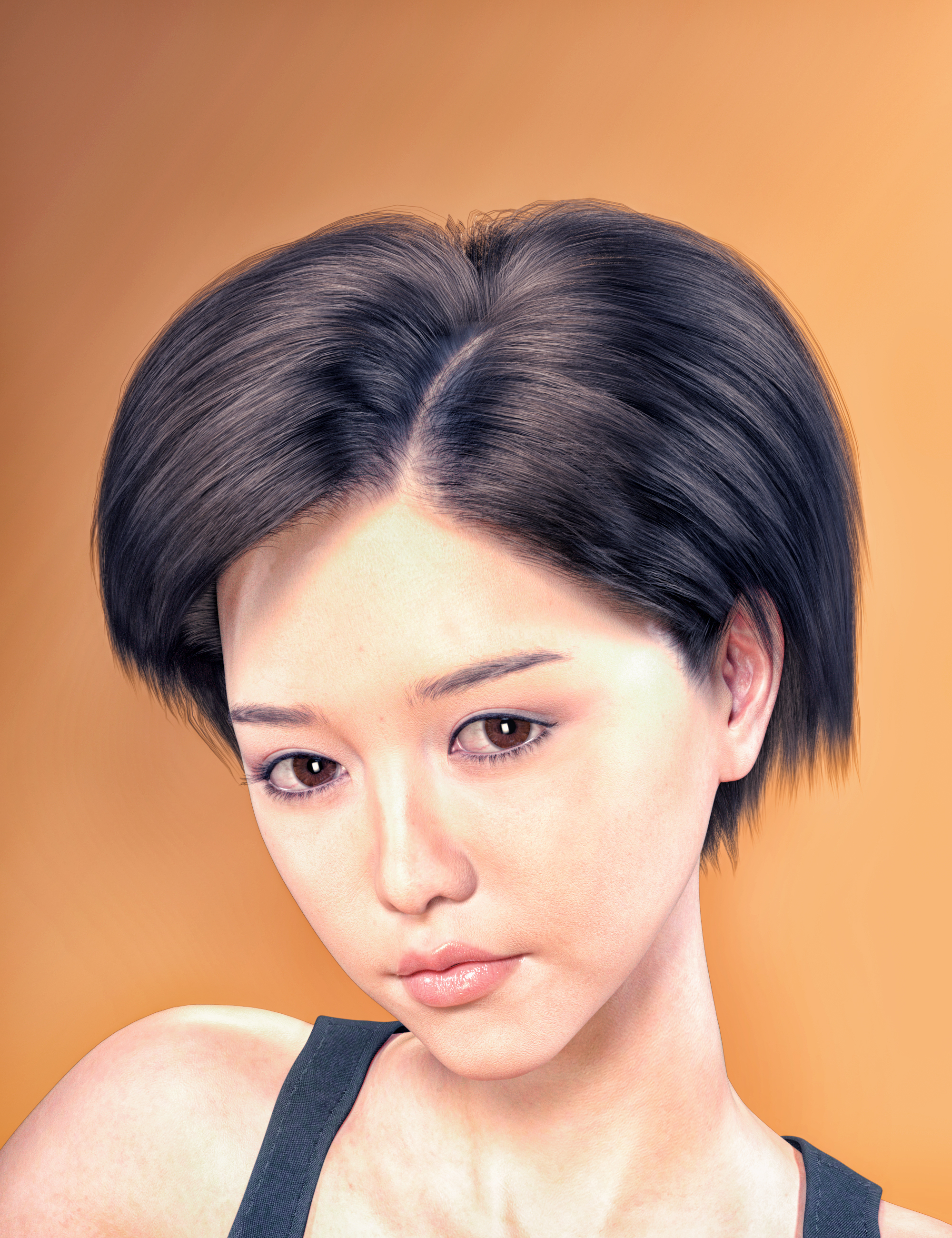 FE Female Host CN Hair for Genesis 8 and 8.1 Female | Daz 3D