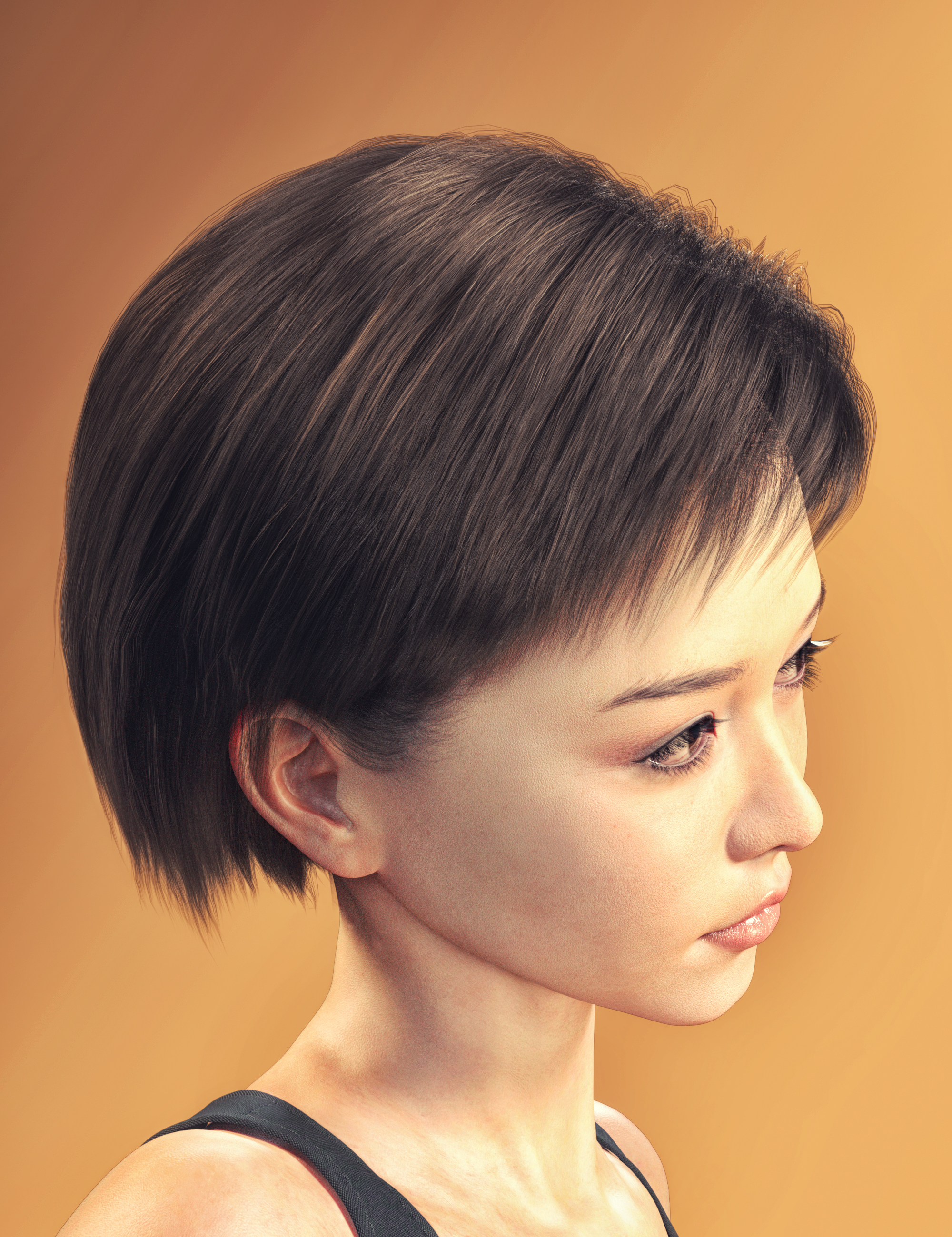 FE Female Host CN Hair for Genesis 8 and 8.1 Female | Daz 3D