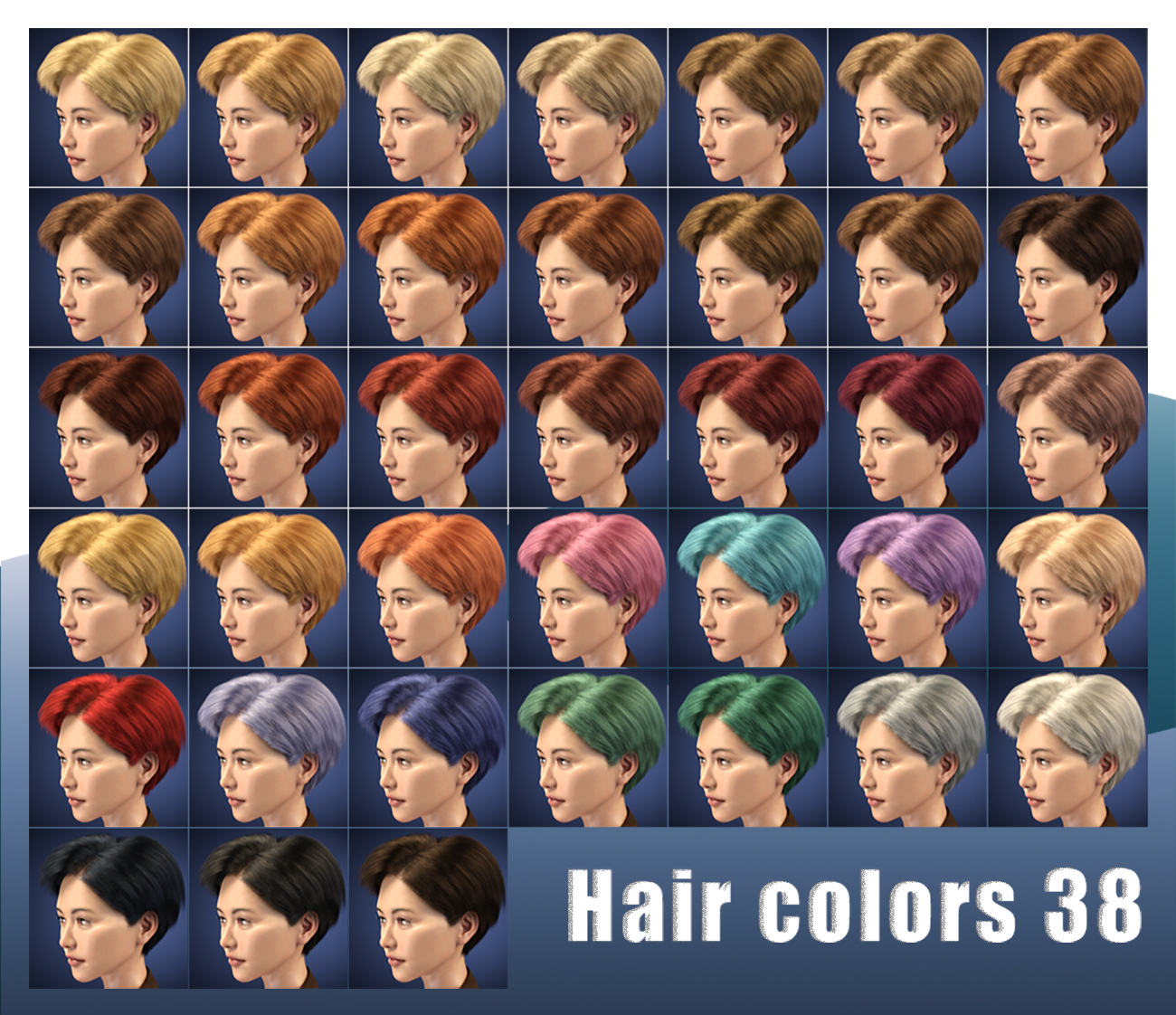 FE Female Host CN Hair for Genesis 8 and 8.1 Female | Daz 3D