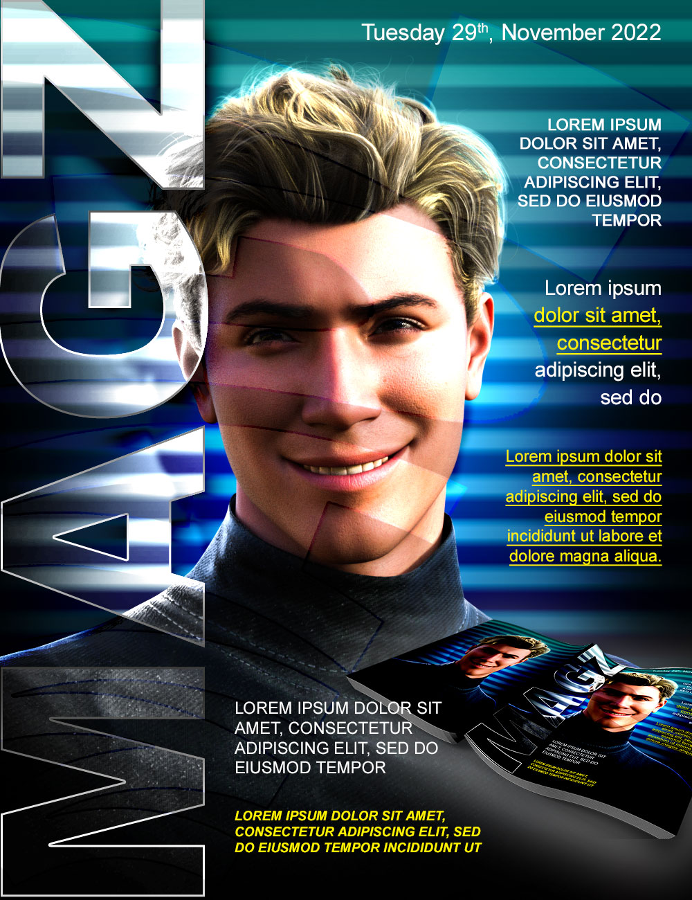 MAGZ V2 Magazine Cover Mockups and MORE! | Daz 3D
