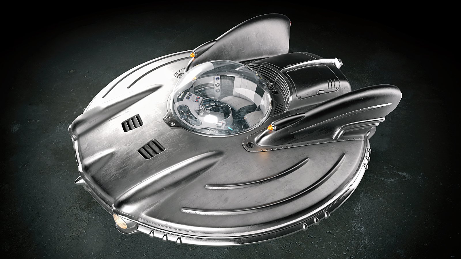 STF Retro UFO Texture Pack | Daz 3D