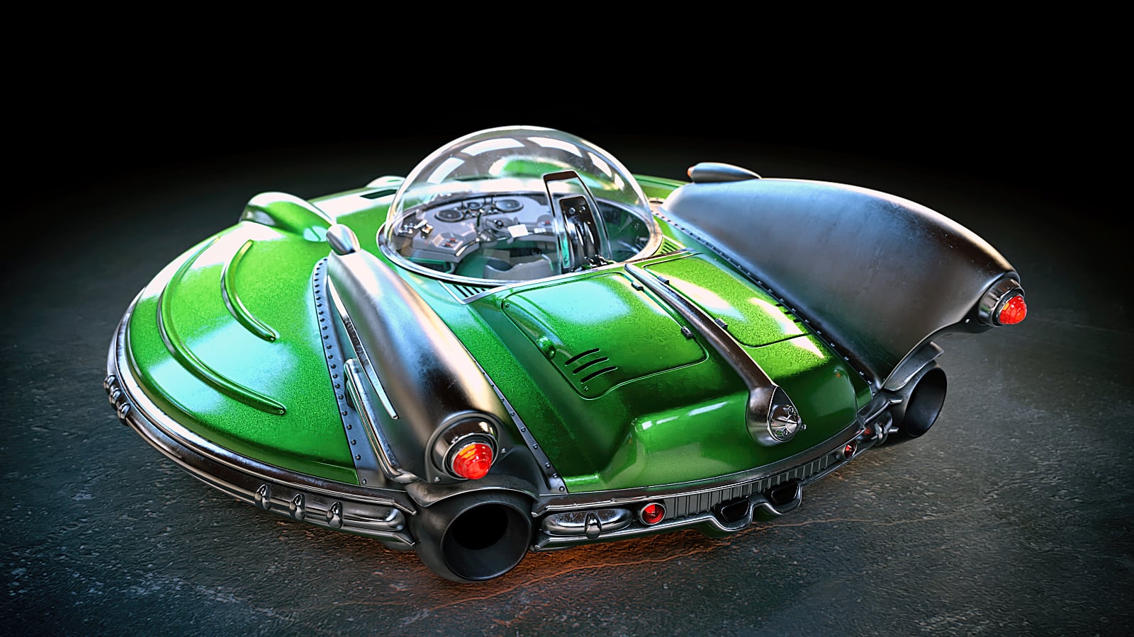 STF Retro UFO Texture Pack | Daz 3D