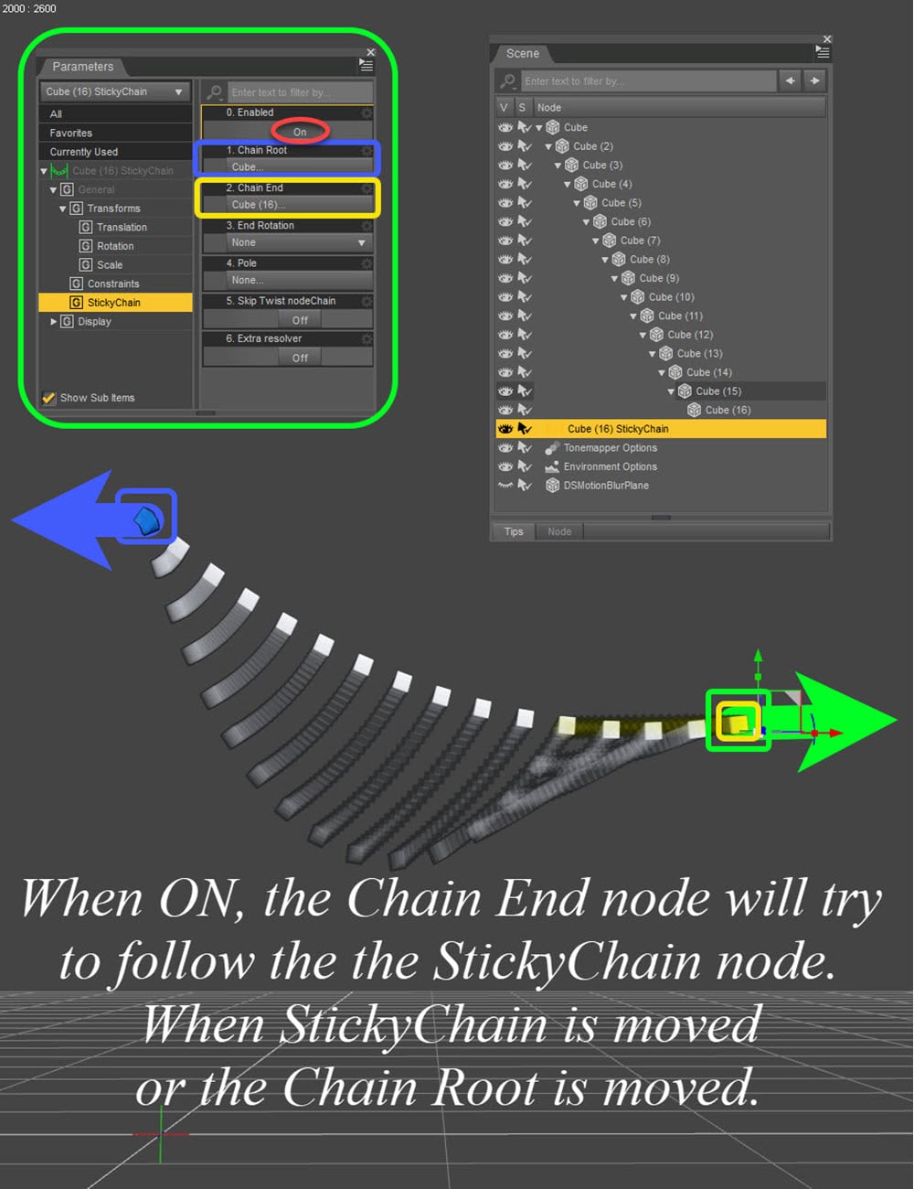 StickyChain Plugin | Daz 3D