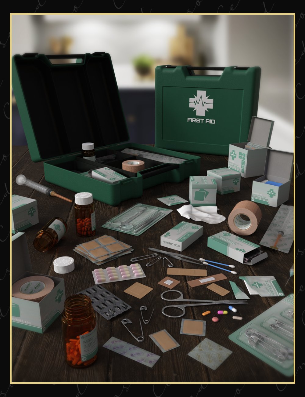 Medical Kit Props | Daz 3D