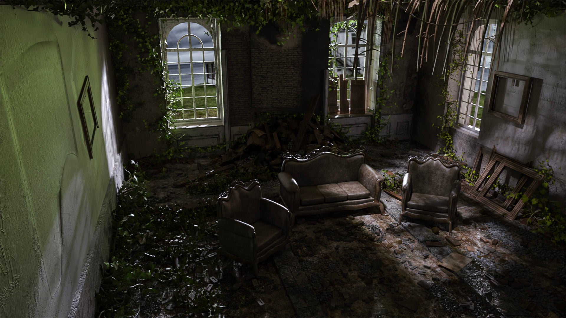 Forgotten Family Room | Daz 3D