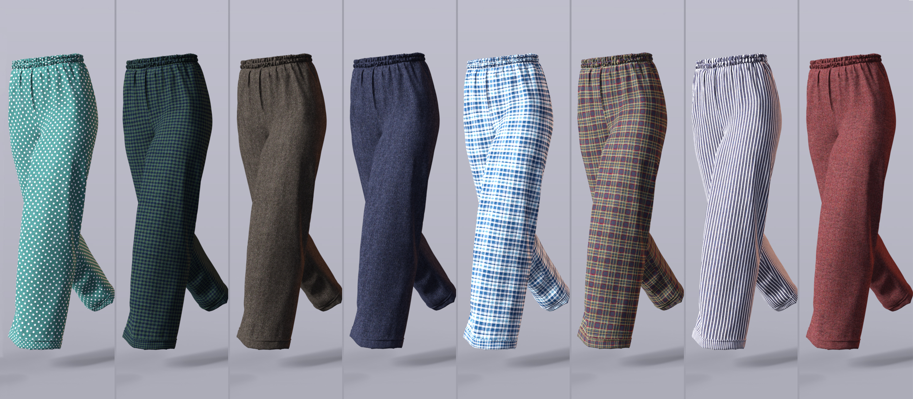 dForce Comfy Pajama Set for Genesis 9, 8, and 8.1 | Daz 3D