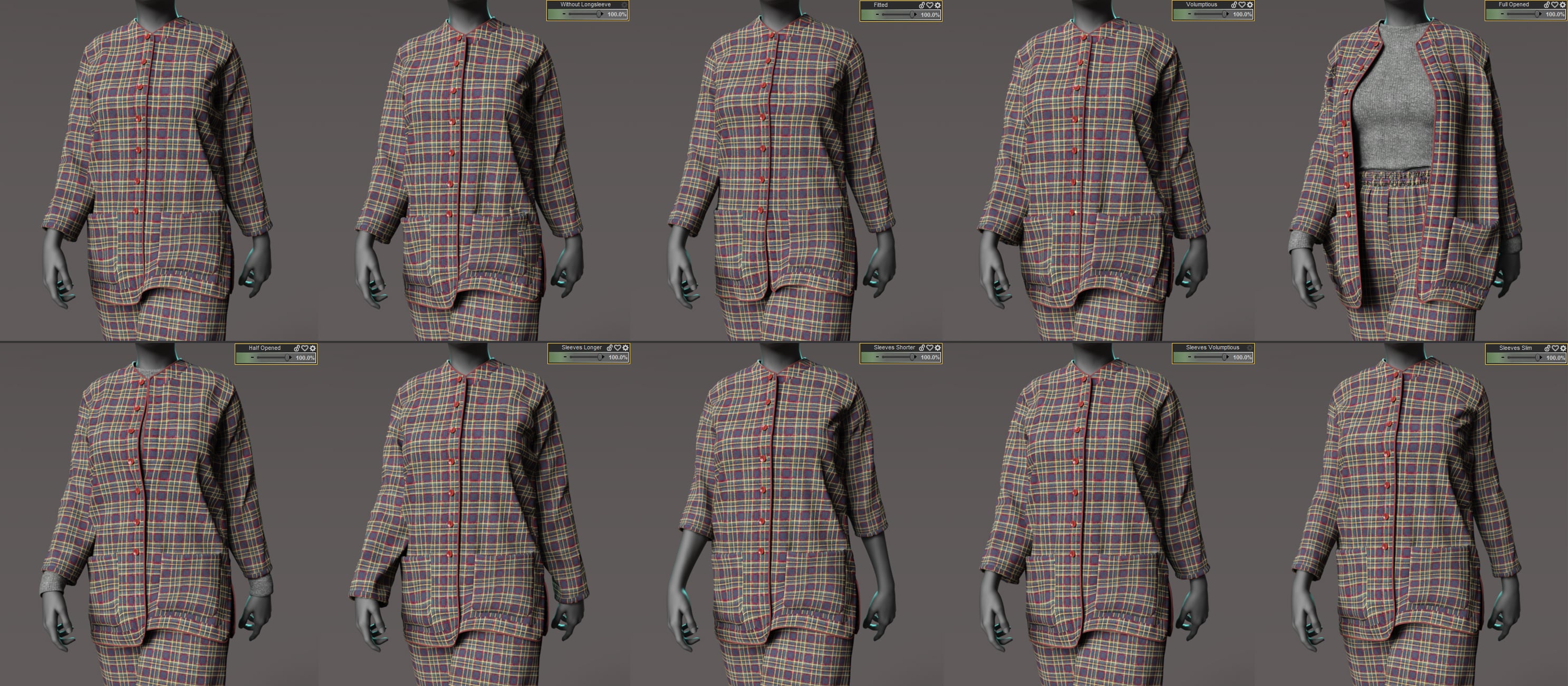dForce Comfy Pajama Set for Genesis 9, 8, and 8.1 | Daz 3D